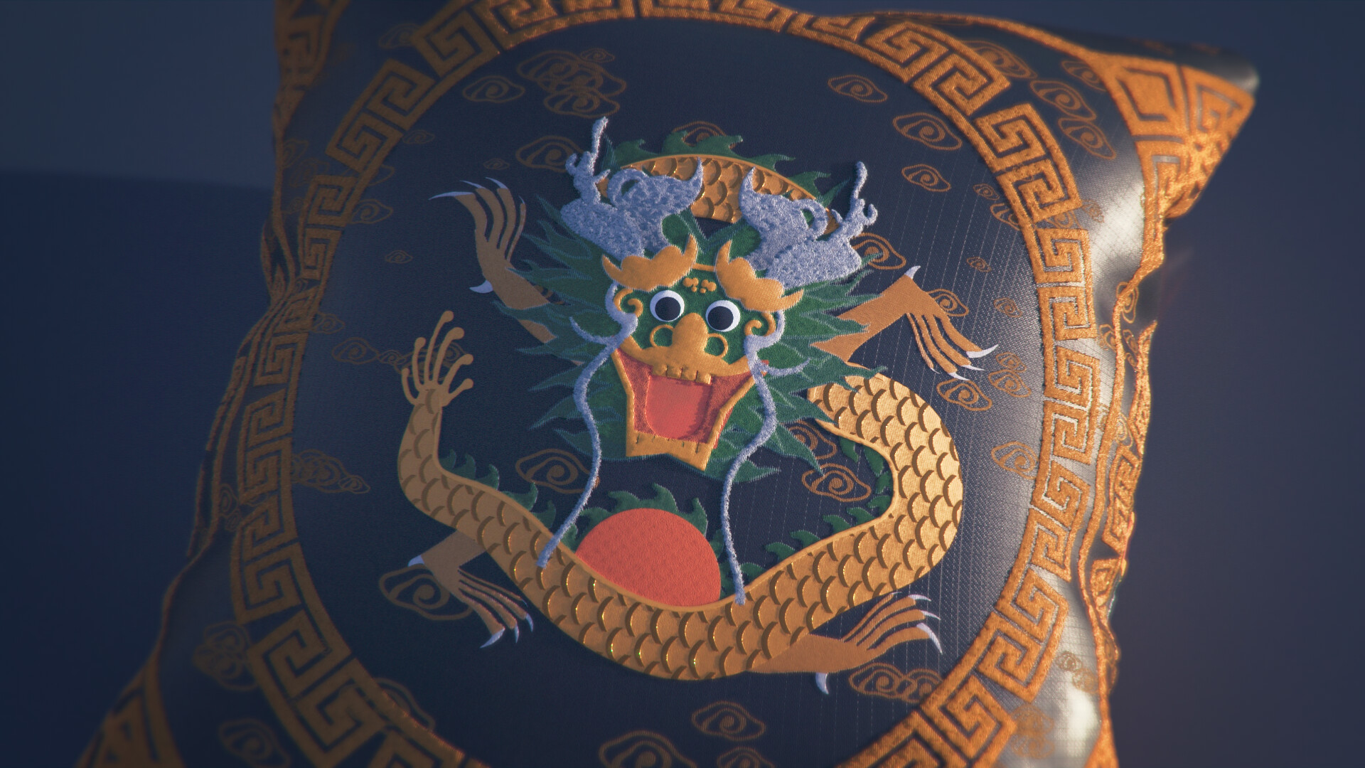 ArtStation - Chinese Dragon Fabric