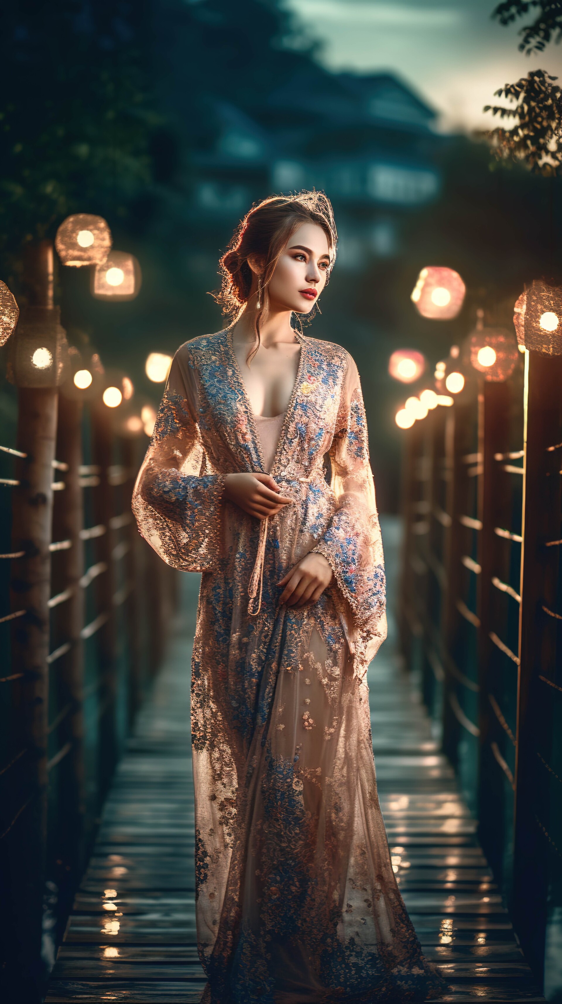 ArtStation - Lakeside Goddess: Walk. Beautiful Feast by the Lake