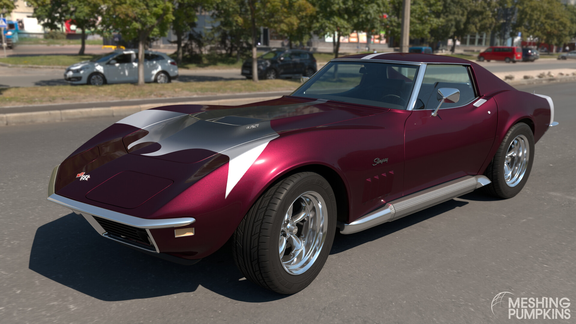 ArtStation - 1969 Corvette - Custom Paint Job and Wheels