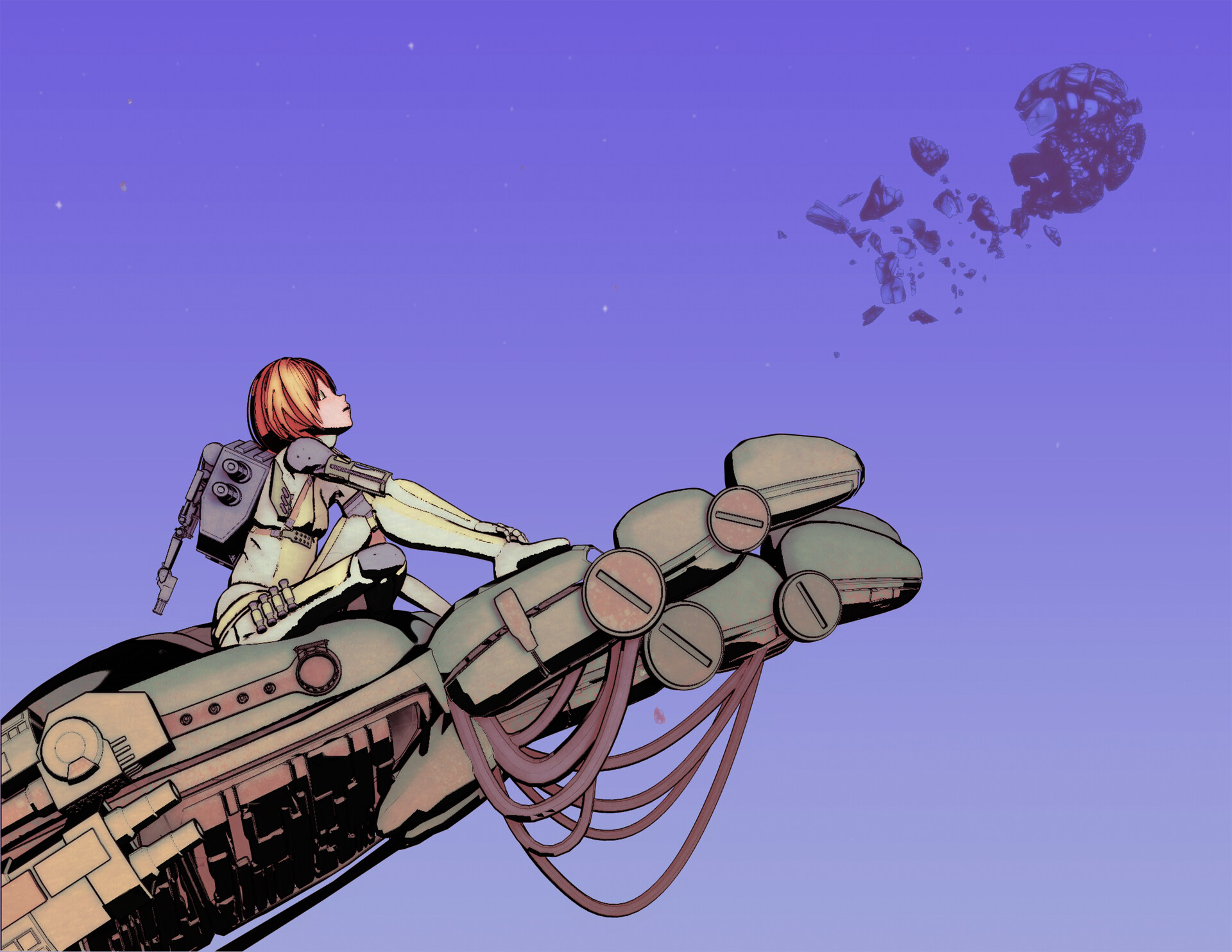 ArtStation - Mech Pilot Illustration