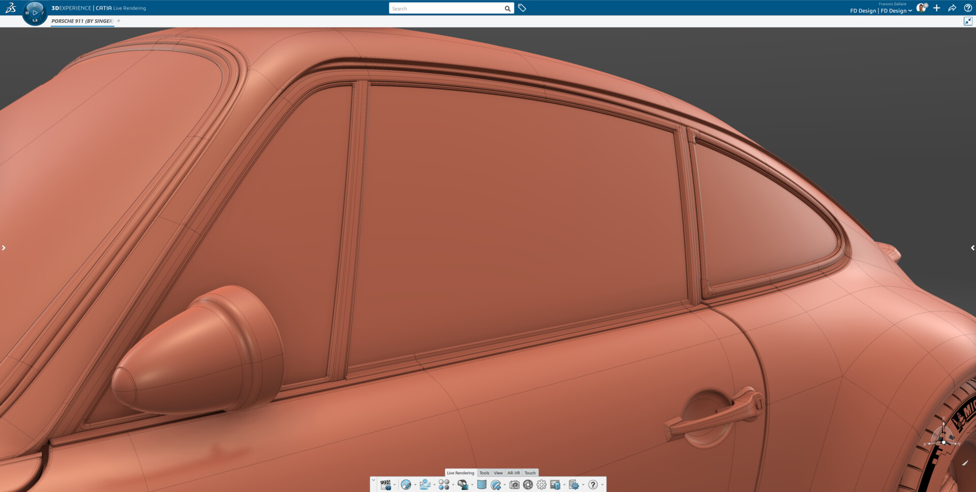 FD Design - Porsche 911 / by SINGER (3DExperience/CATIA) (Clay and Real ...