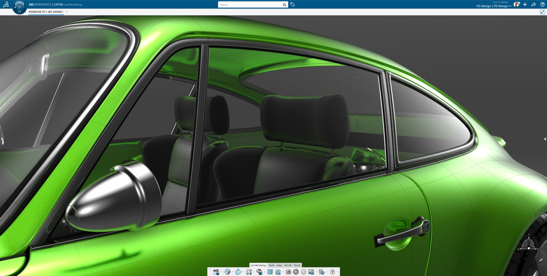 FD Design - Porsche 911 / by SINGER (3DExperience/CATIA) (Clay and Real ...