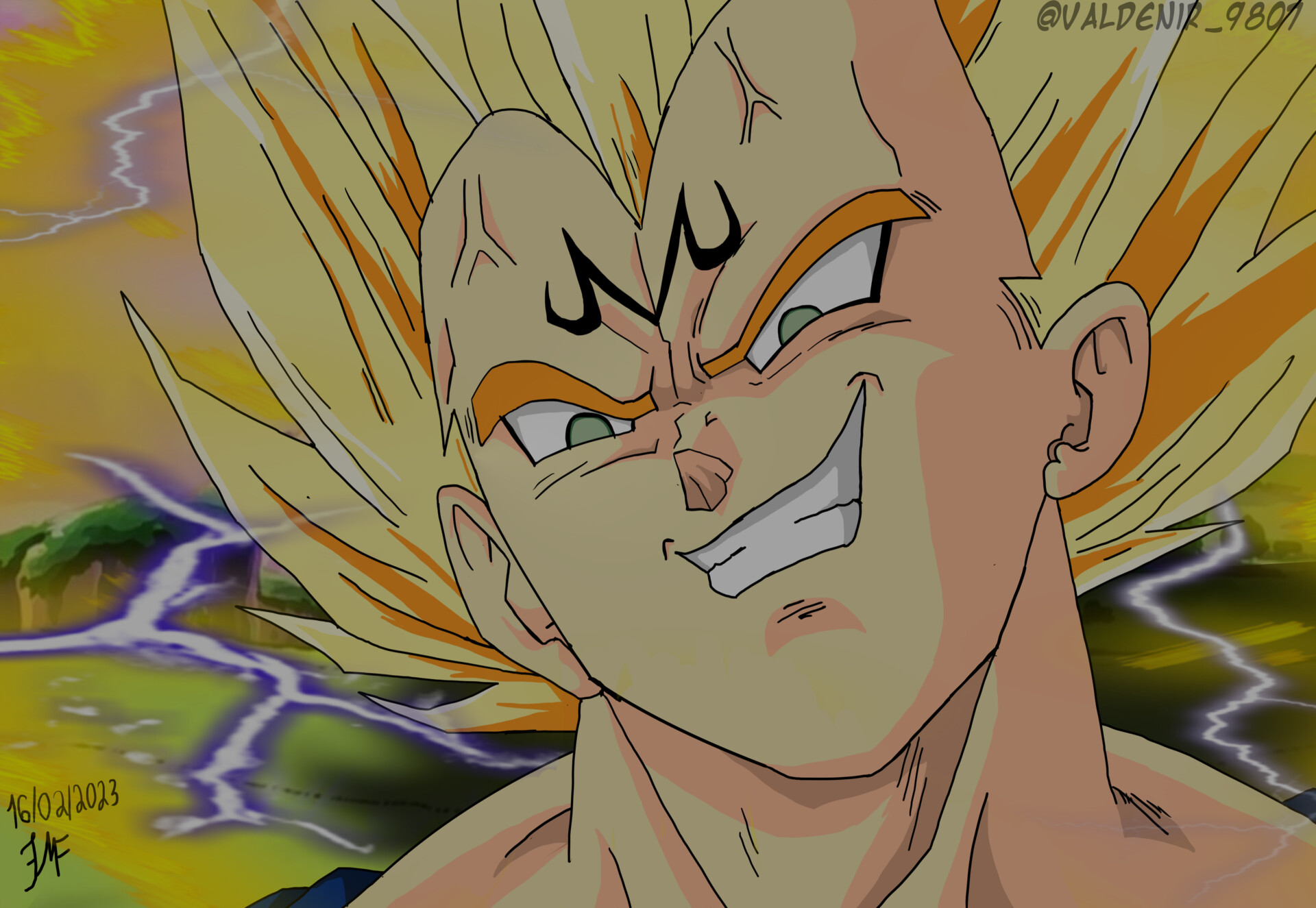 vegeta smiling 4k