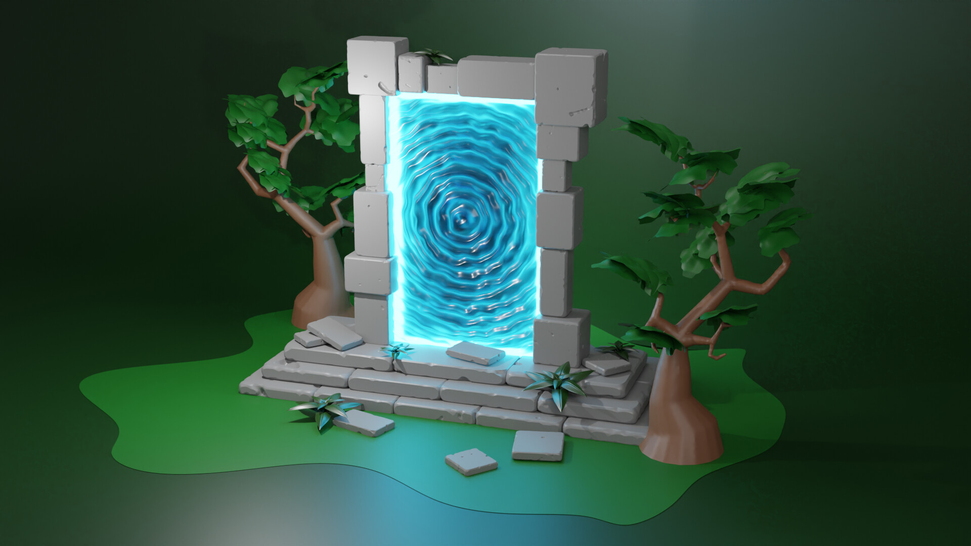 ArtStation - Stylized portal