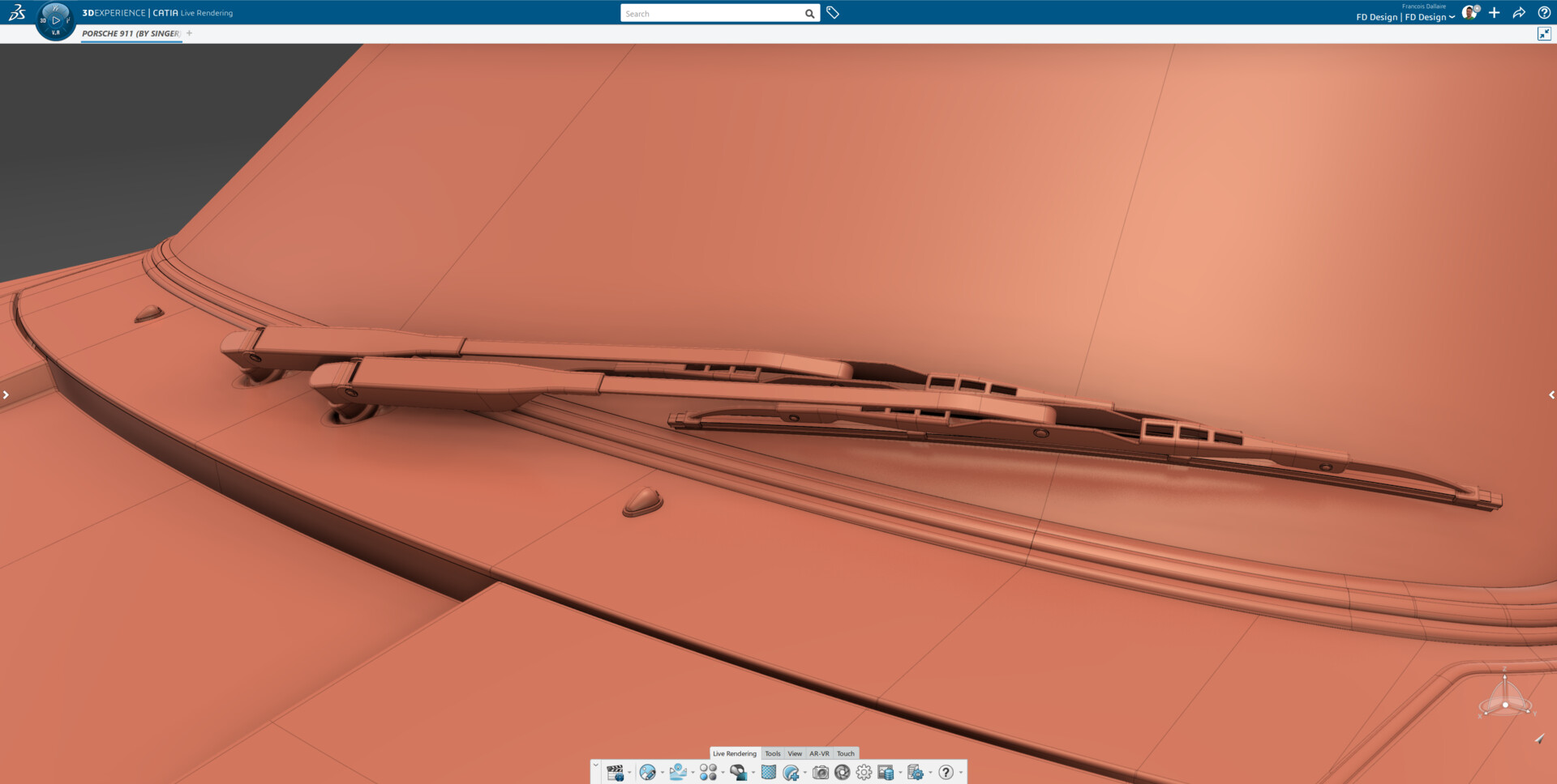 FD Design - Porsche 911 / by SINGER (3DExperience/CATIA) (Clay and Real ...