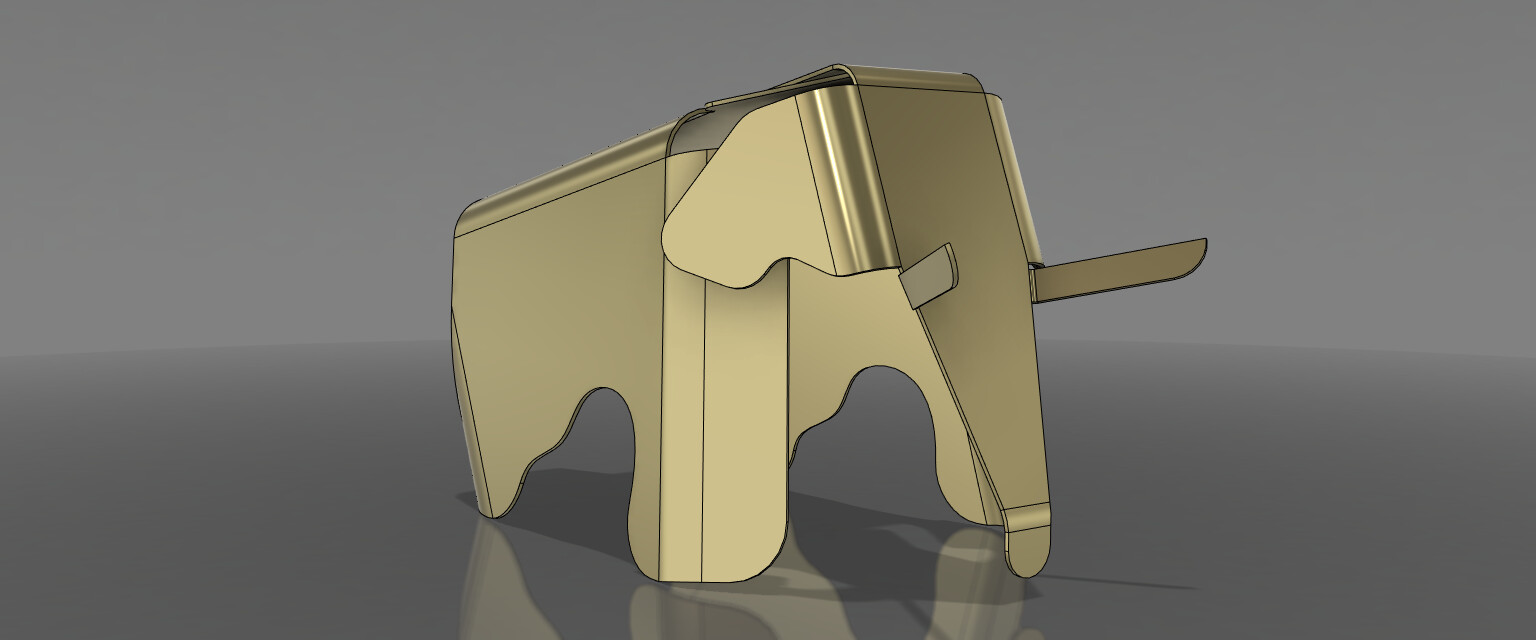 ArtStation - Sheet metal elephant