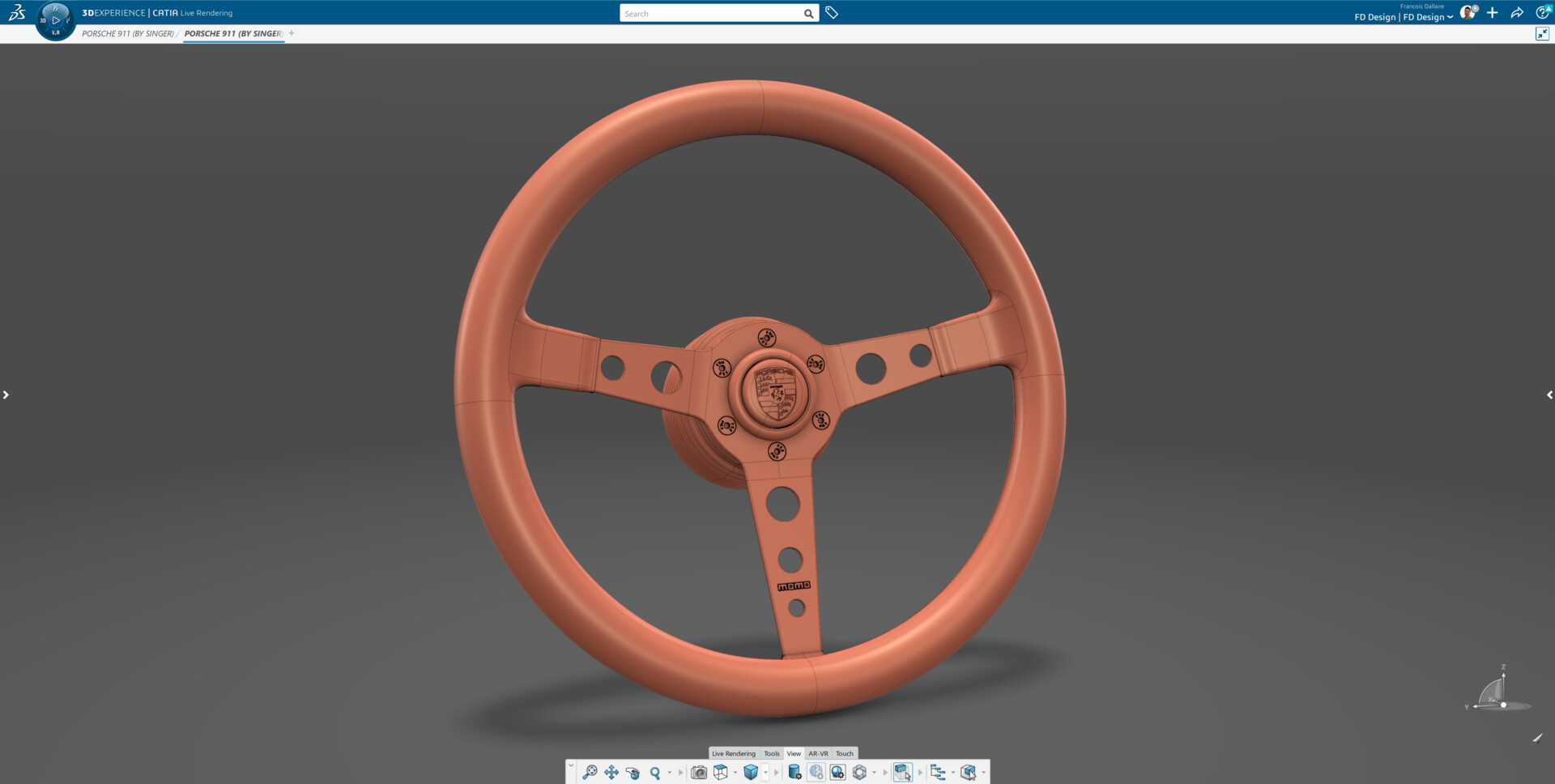 FD Design - Porsche 911 / by SINGER (3DExperience/CATIA) (Clay and Real ...