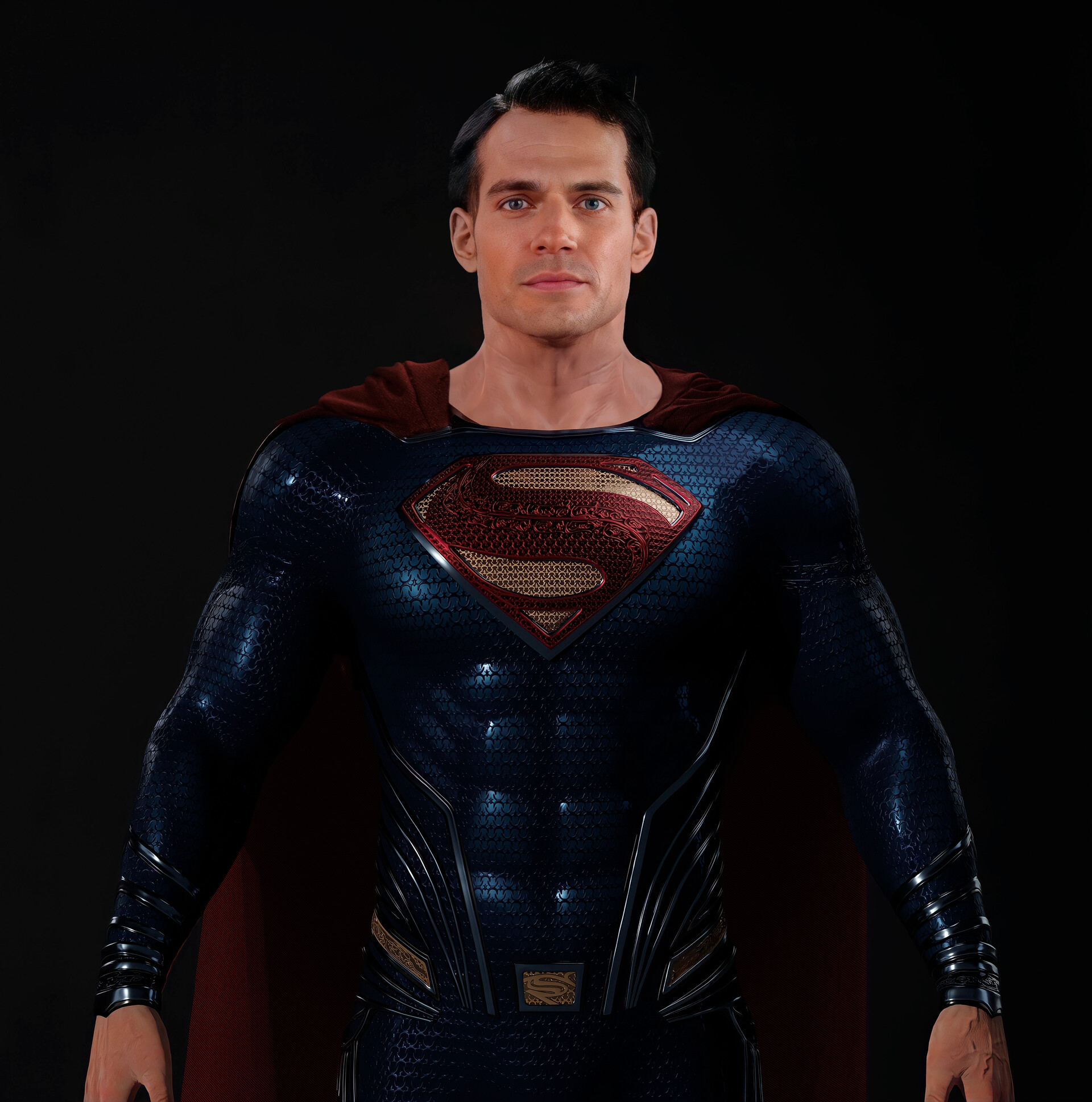 ArtStation - Henry Cavill Superman Suit 3D