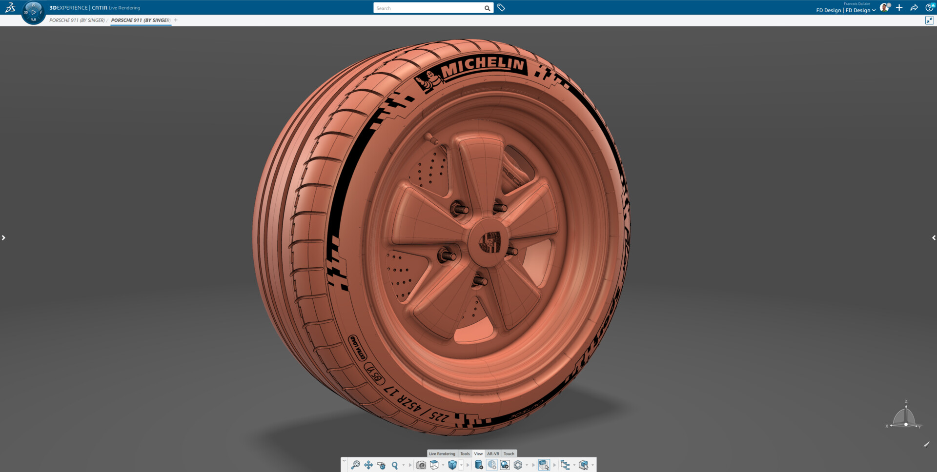 FD Design - Porsche 911 / by SINGER (3DExperience/CATIA) (Clay and Real ...