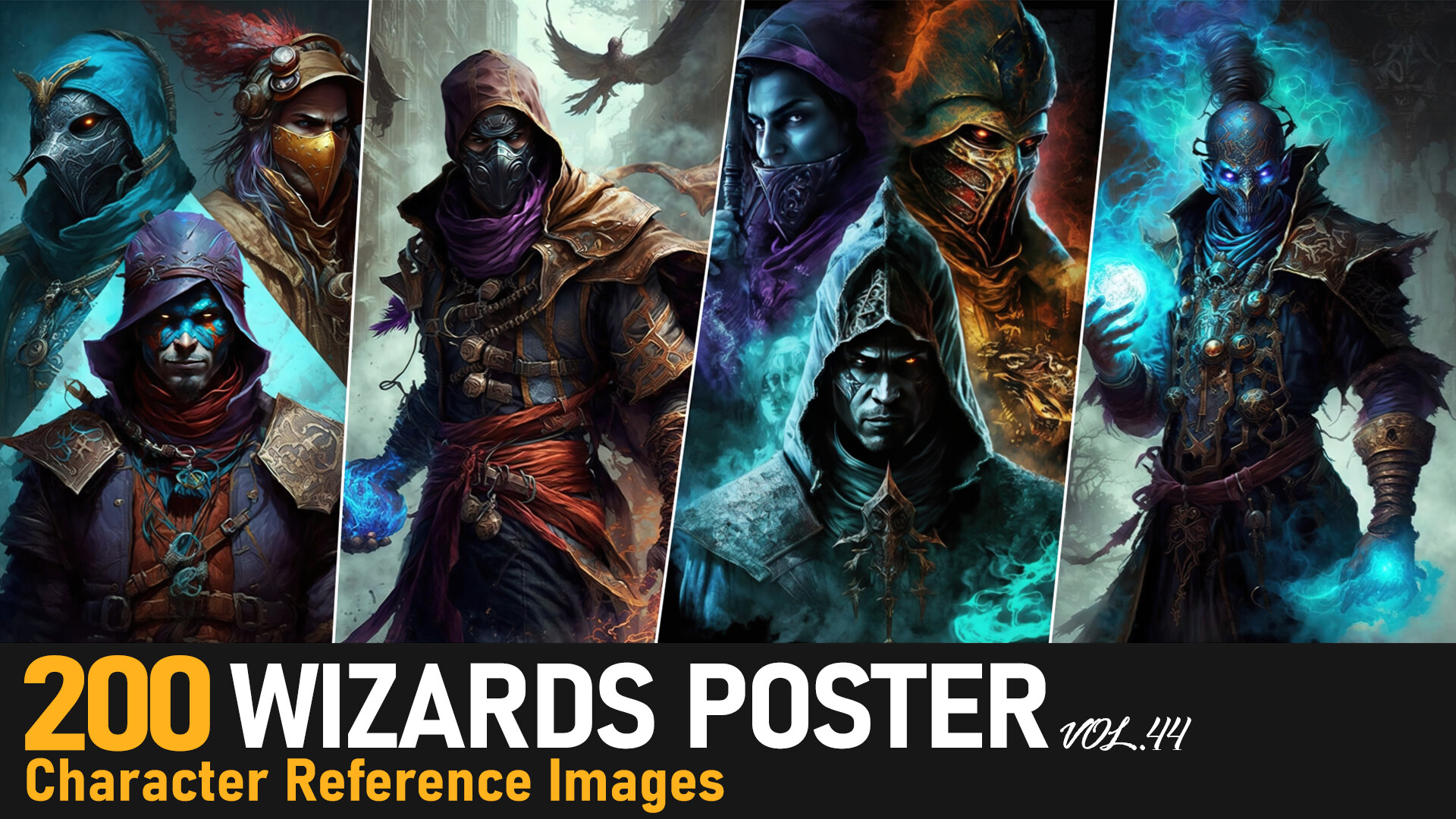 Vio_Lemurian - Wizard Poster VOL.44|4K Reference Images