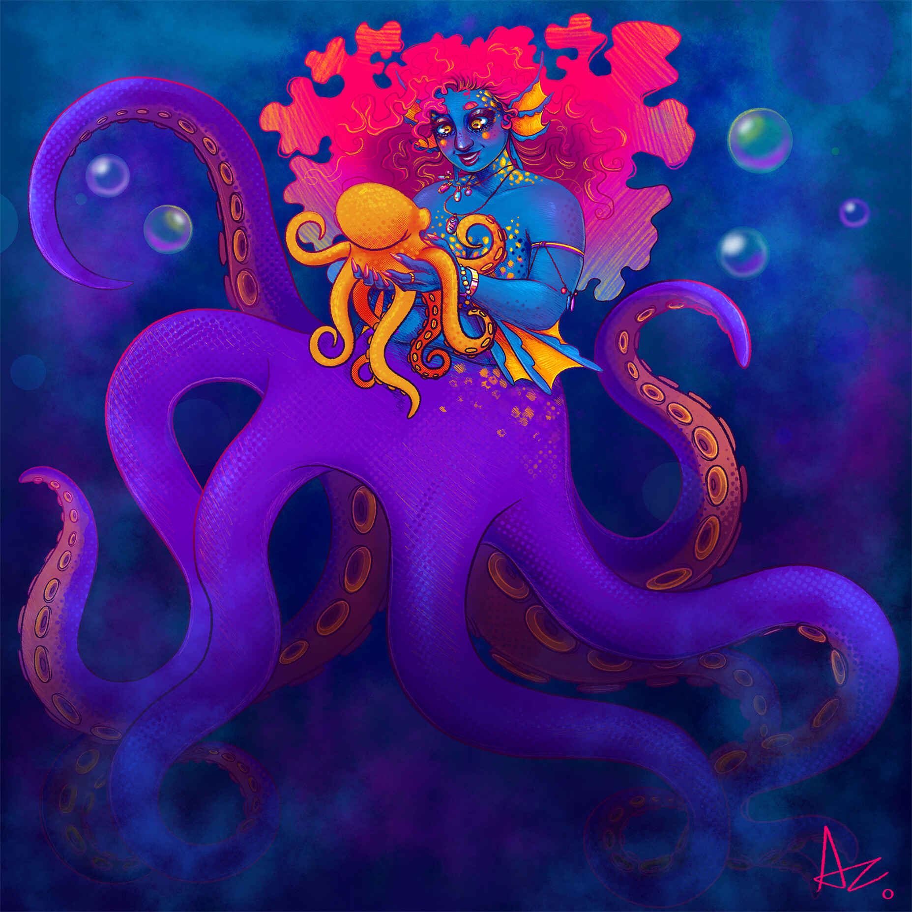ArtStation - Octopus Girl
