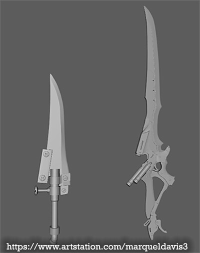 ArtStation - Neir: Automata Fan Art-Swords