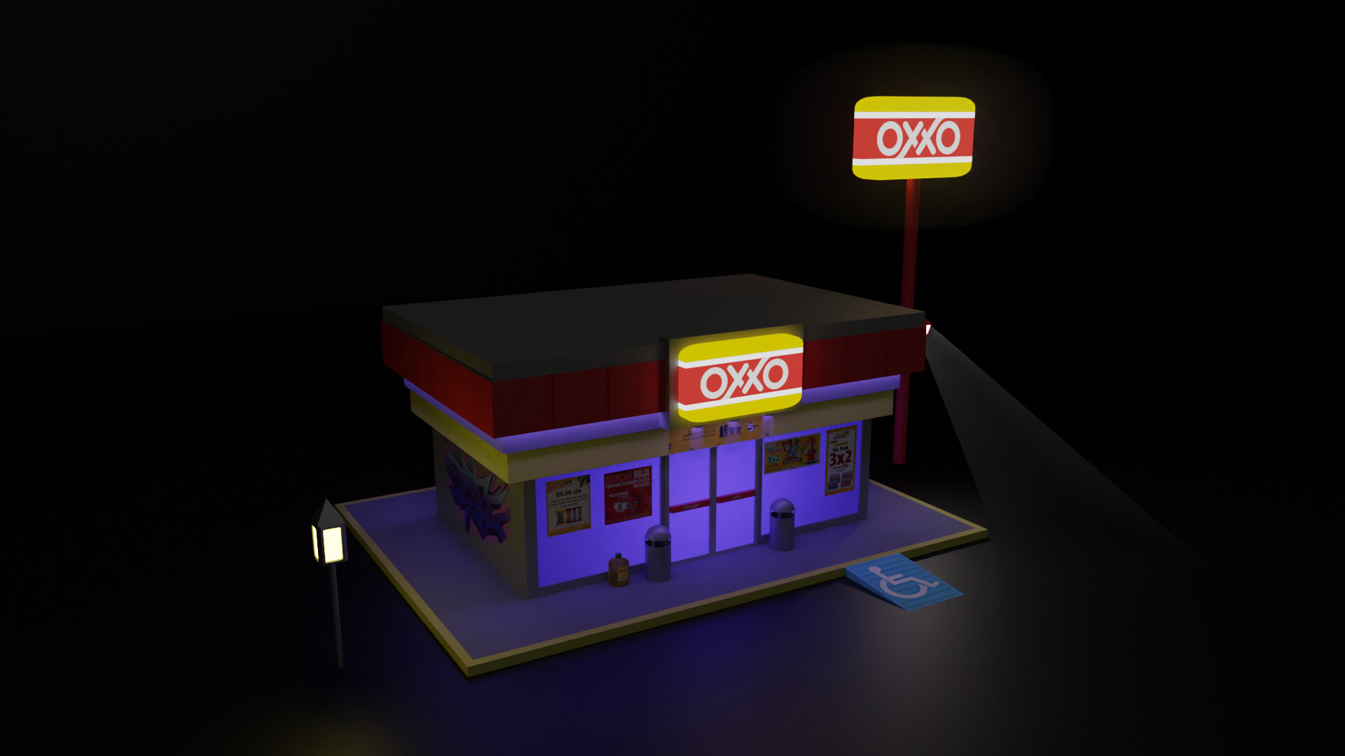 ArtStation - OXXO IN BLENDER