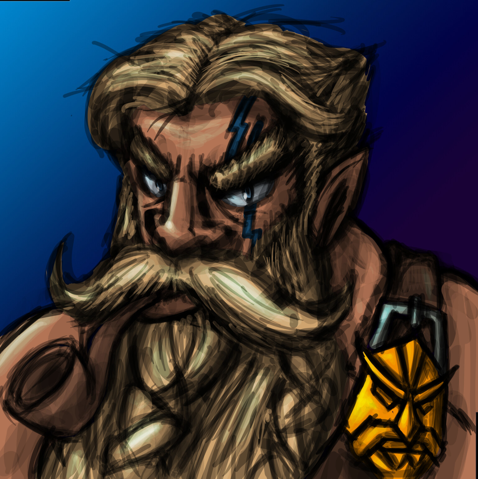 ArtStation - Dwarf Portrait Speed Draw