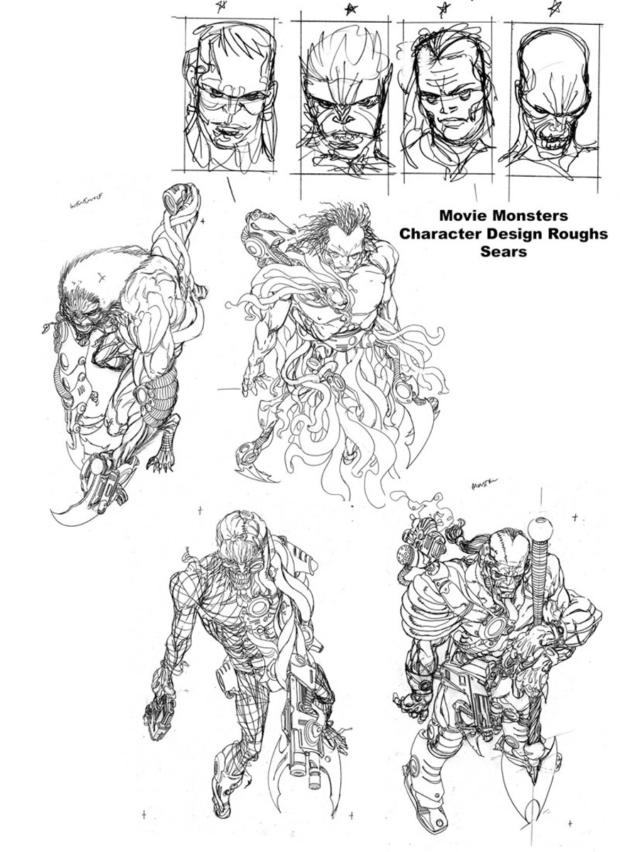 ArtStation - Movie Monsters Character Designs