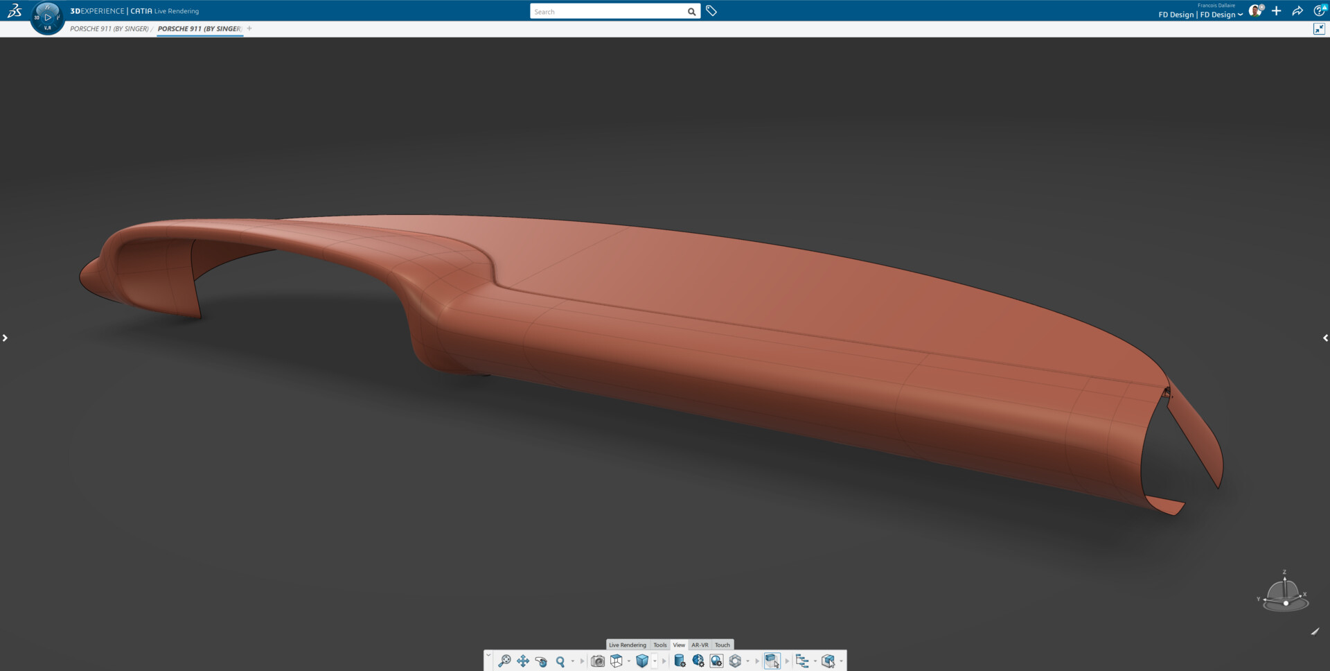 FD Design - Porsche 911 / by SINGER (3DExperience/CATIA) (Clay and Real ...