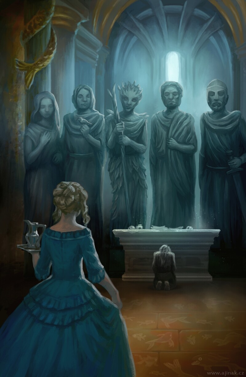 ArtStation - Pláč němého boha - Volume 1 - book cover