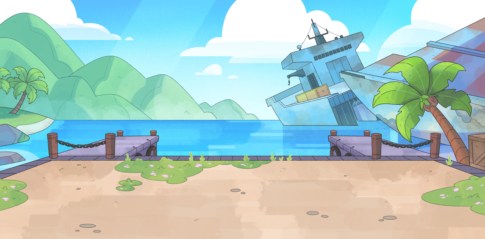 ArtStation - Breeze - Valorant Map | Background Design