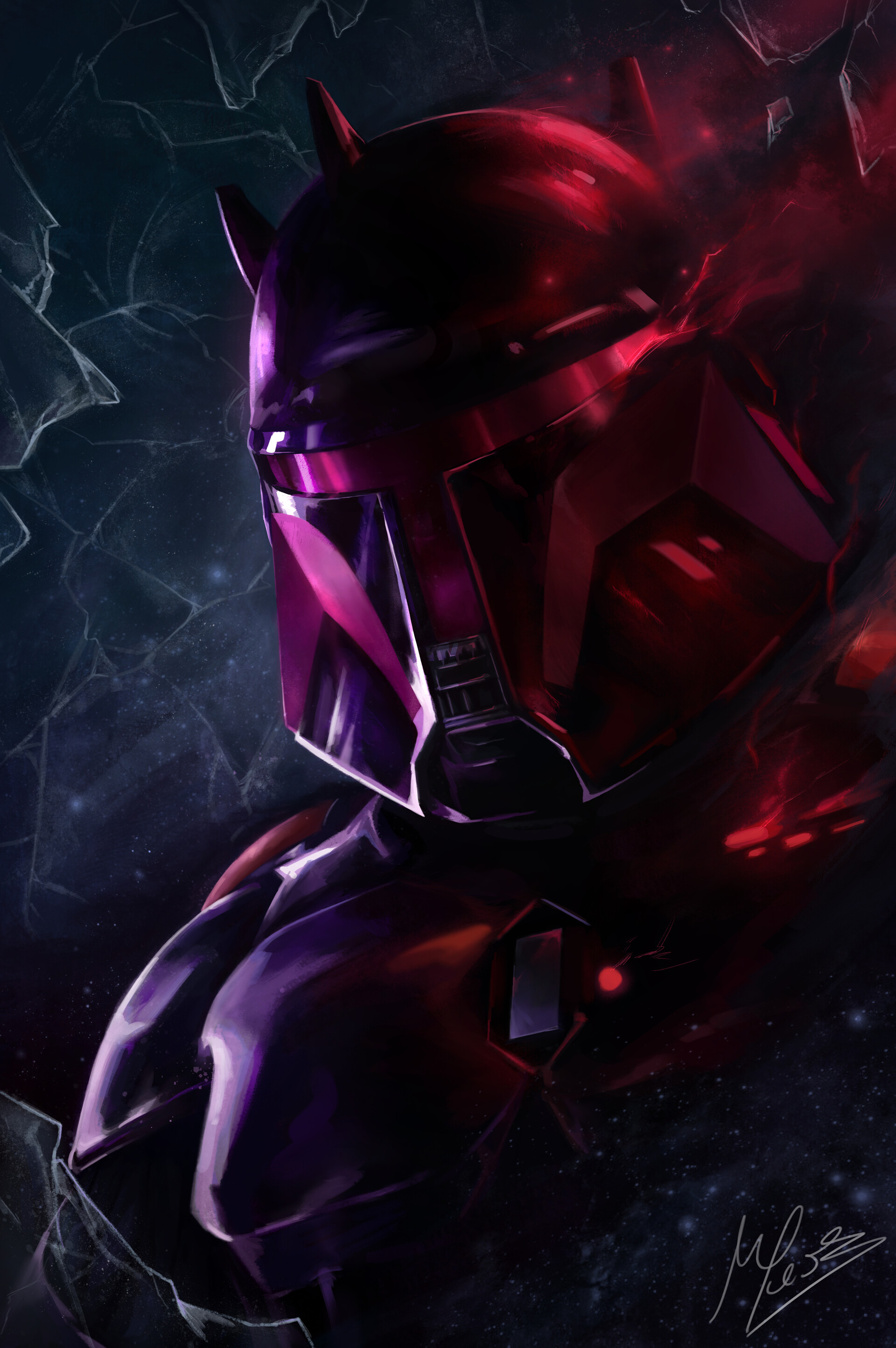 ArtStation - Moff Gideon Beskar Armor Fanart/Render Practice