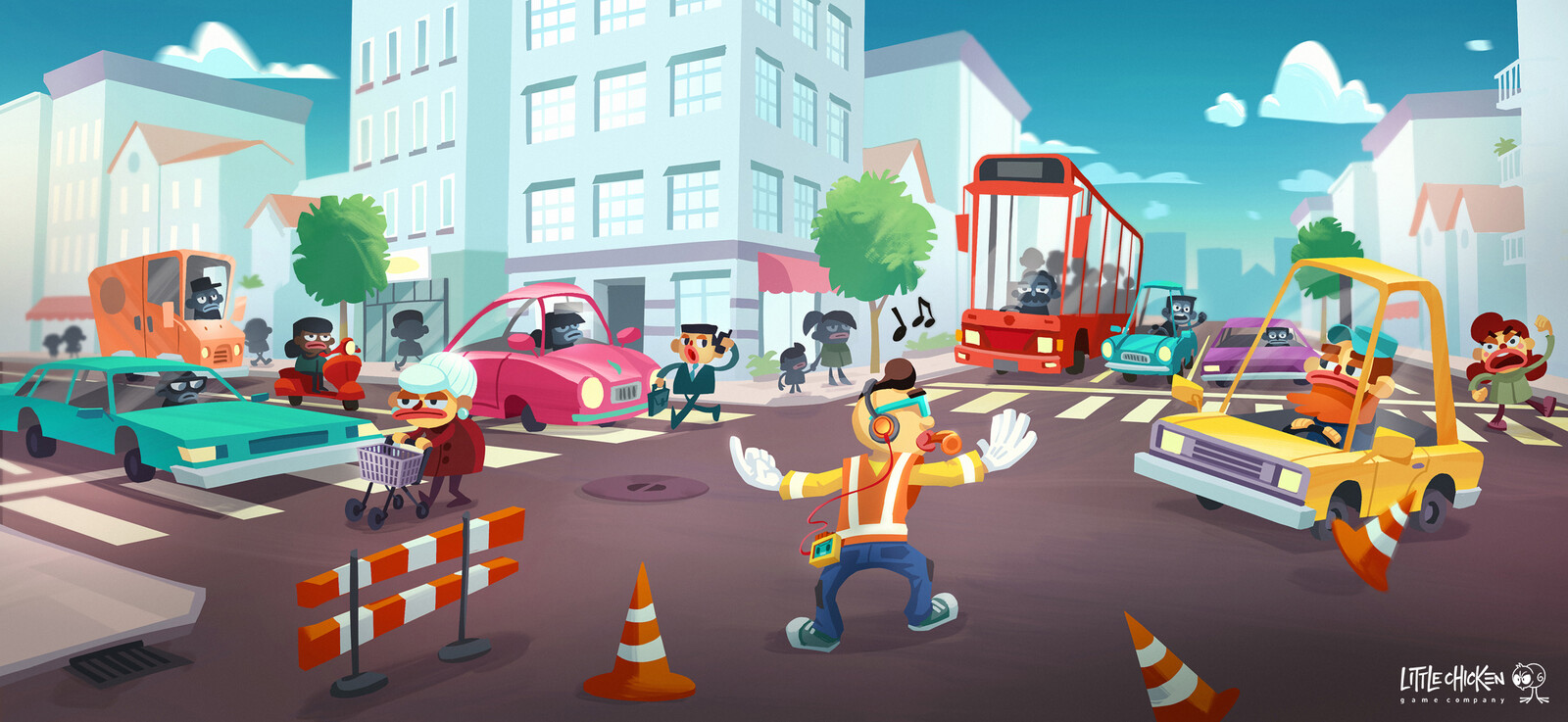 Isabella koelman - Concept art for Traffic Jams VR