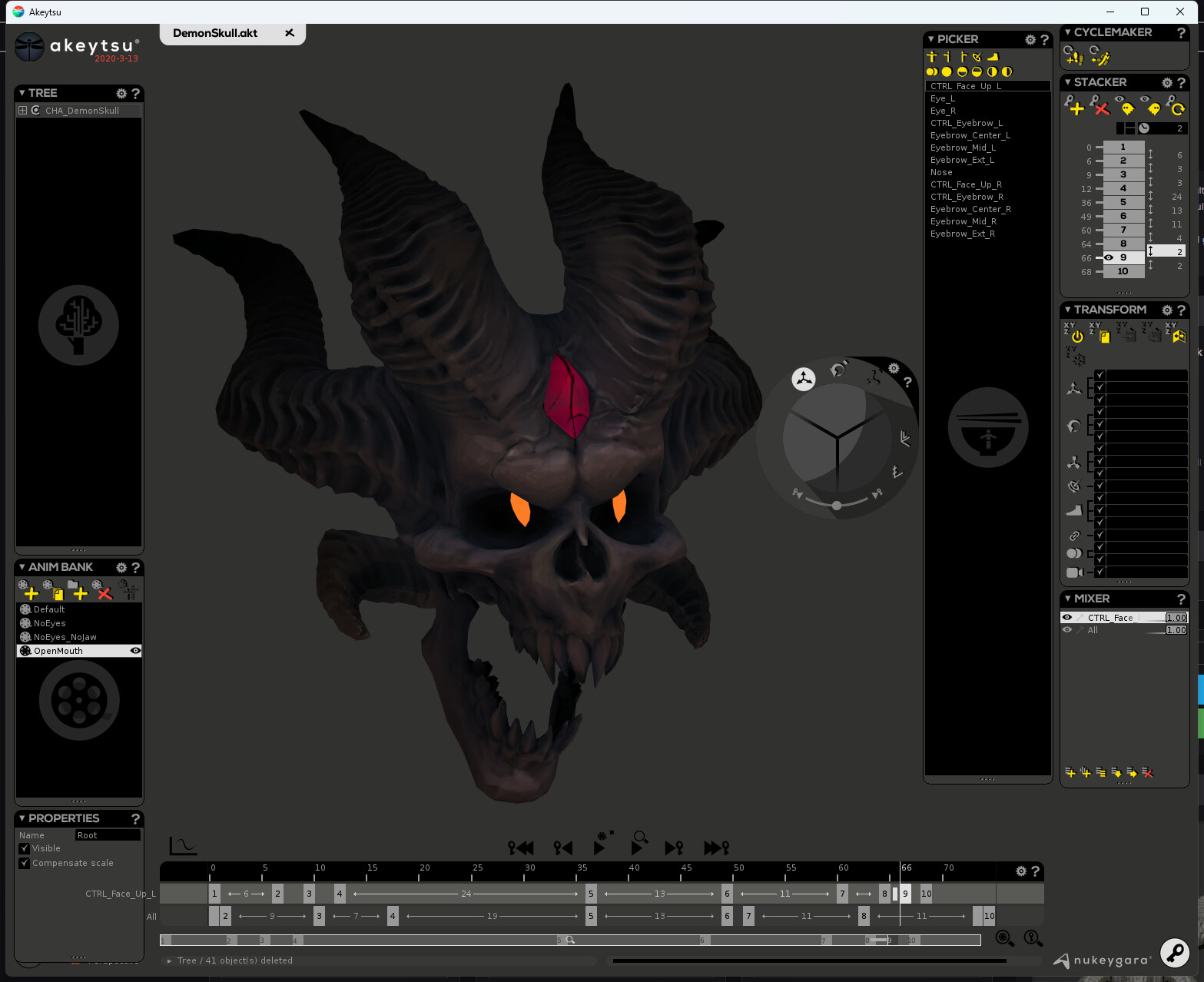 Art of Vexod14 - Demon Skull