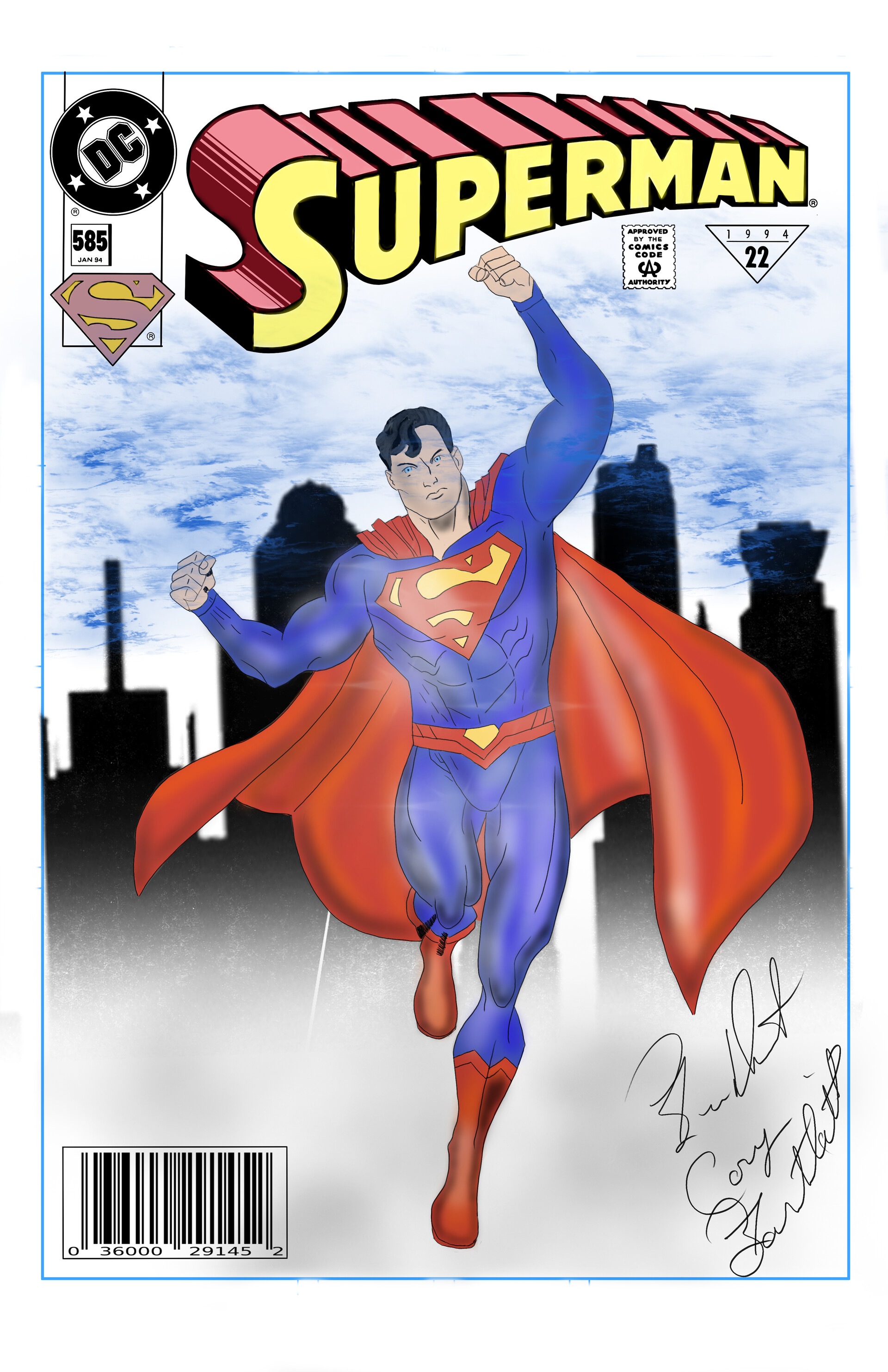 ArtStation - Superman Comic Cover Fan Art