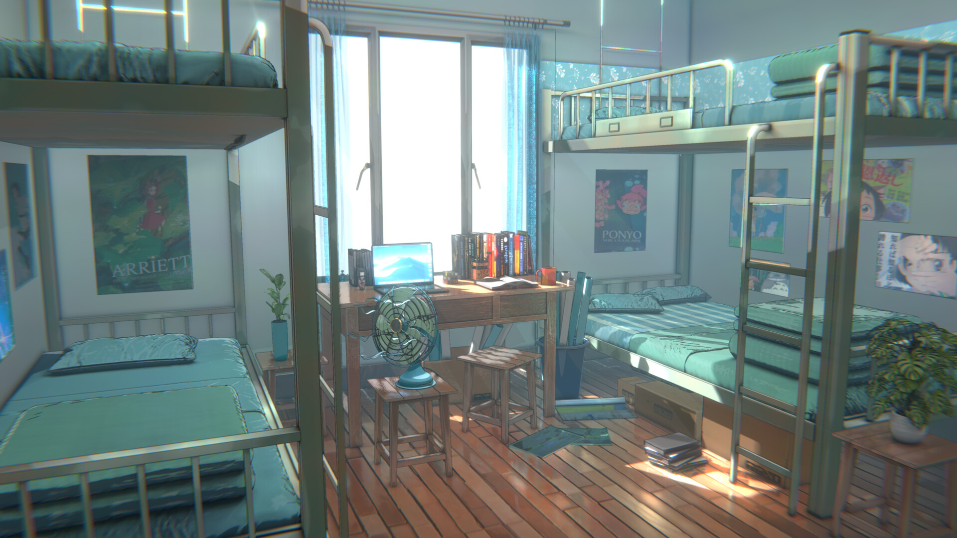 ArtStation - Makoto Shinkai's Style Room.