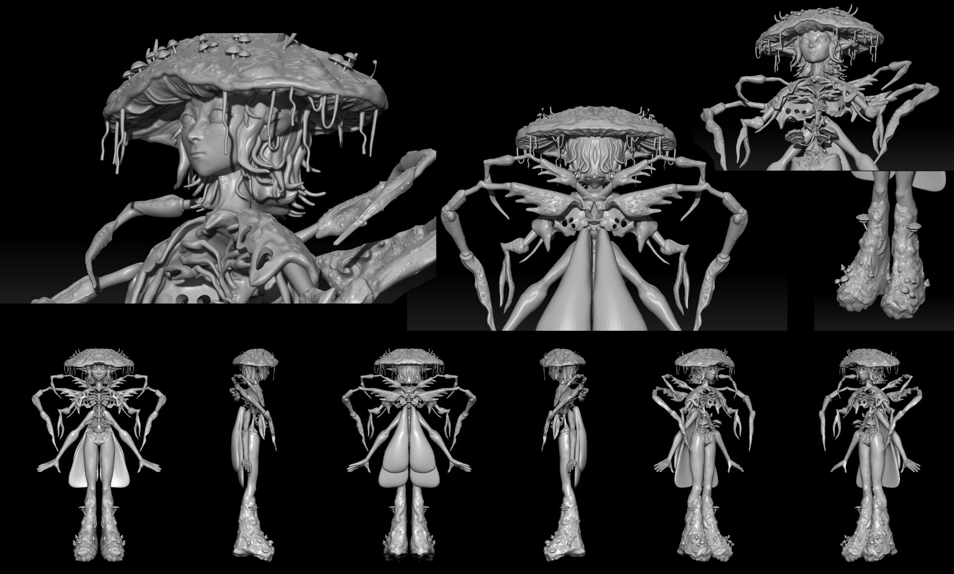 ArtStation - Moss (OC) modeling and posing