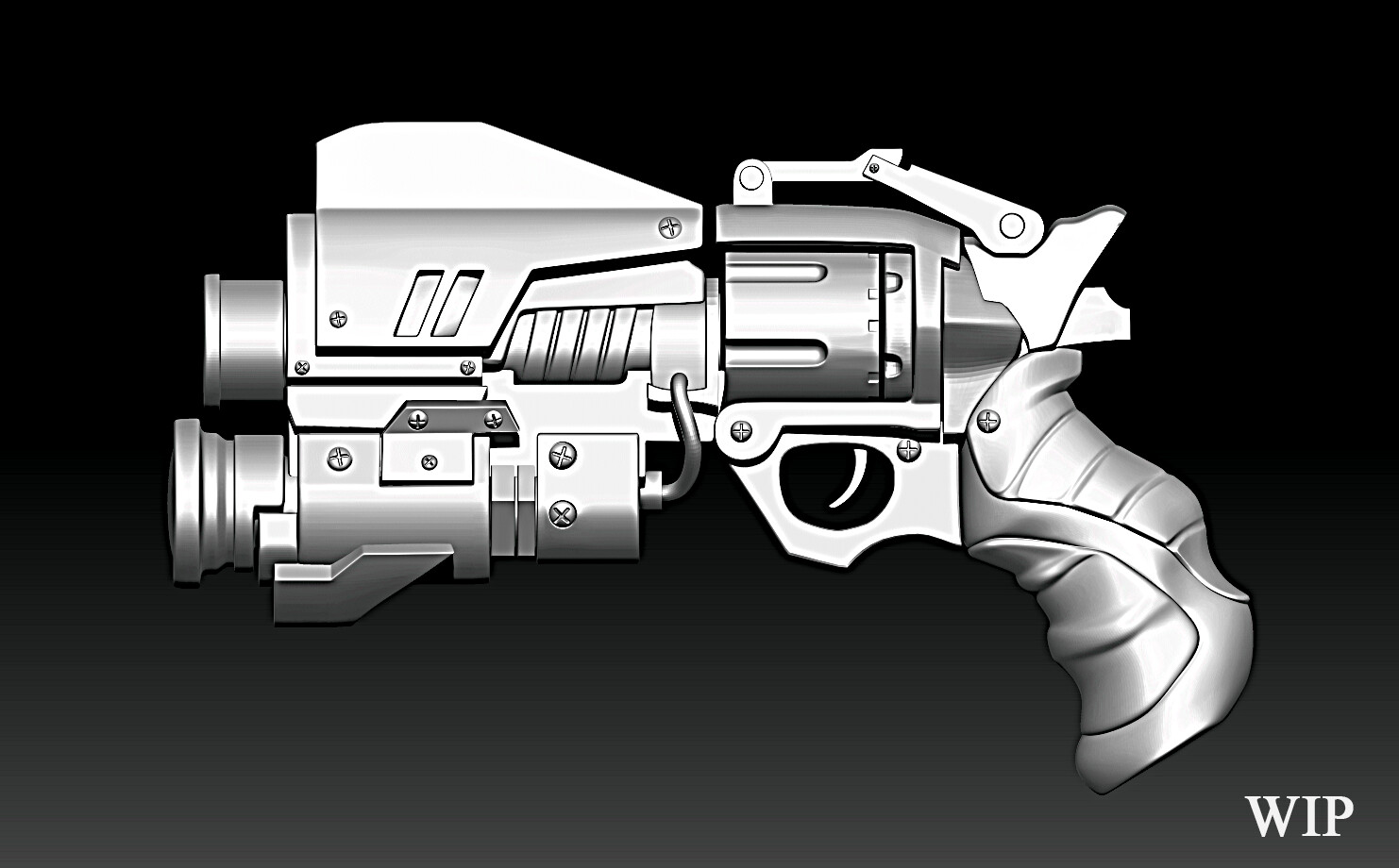 ArtStation - Sci-Fi weapon concept Gun