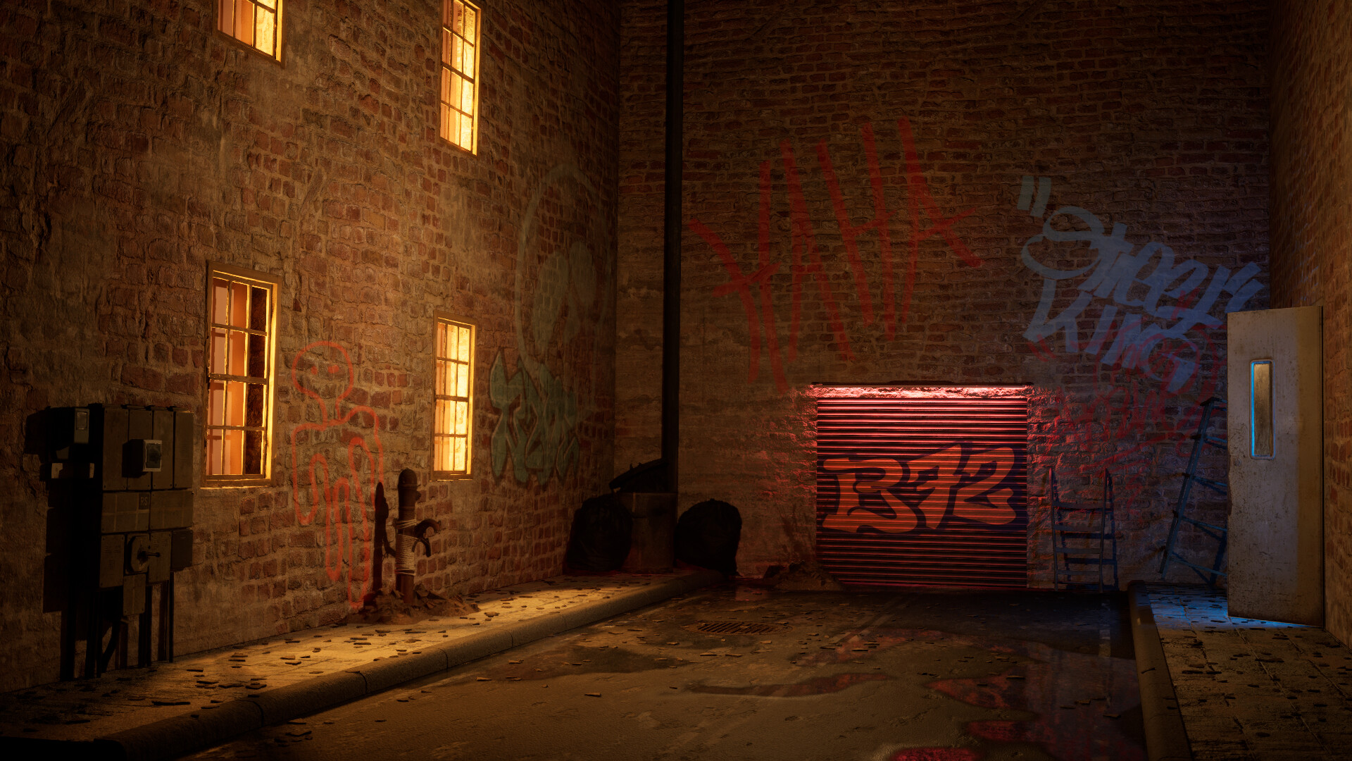 ArtStation - UE5 Night Street Scene