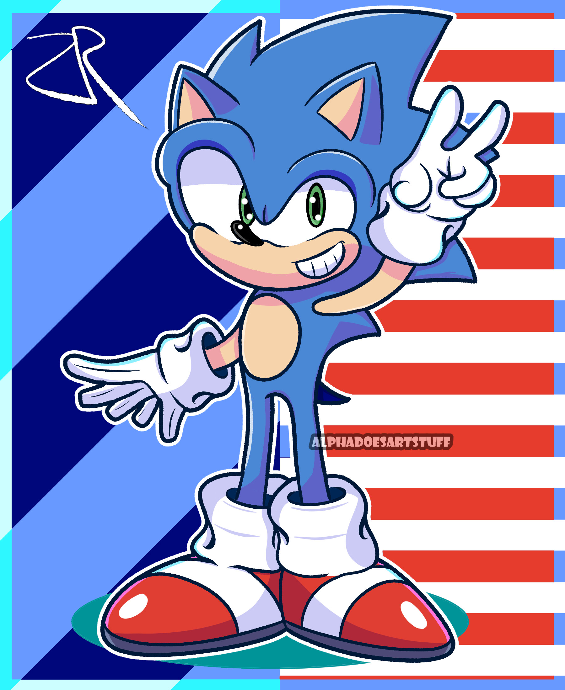 ZeeOrSomething - 2021 Art: #54 - Sonic The Hedgehog