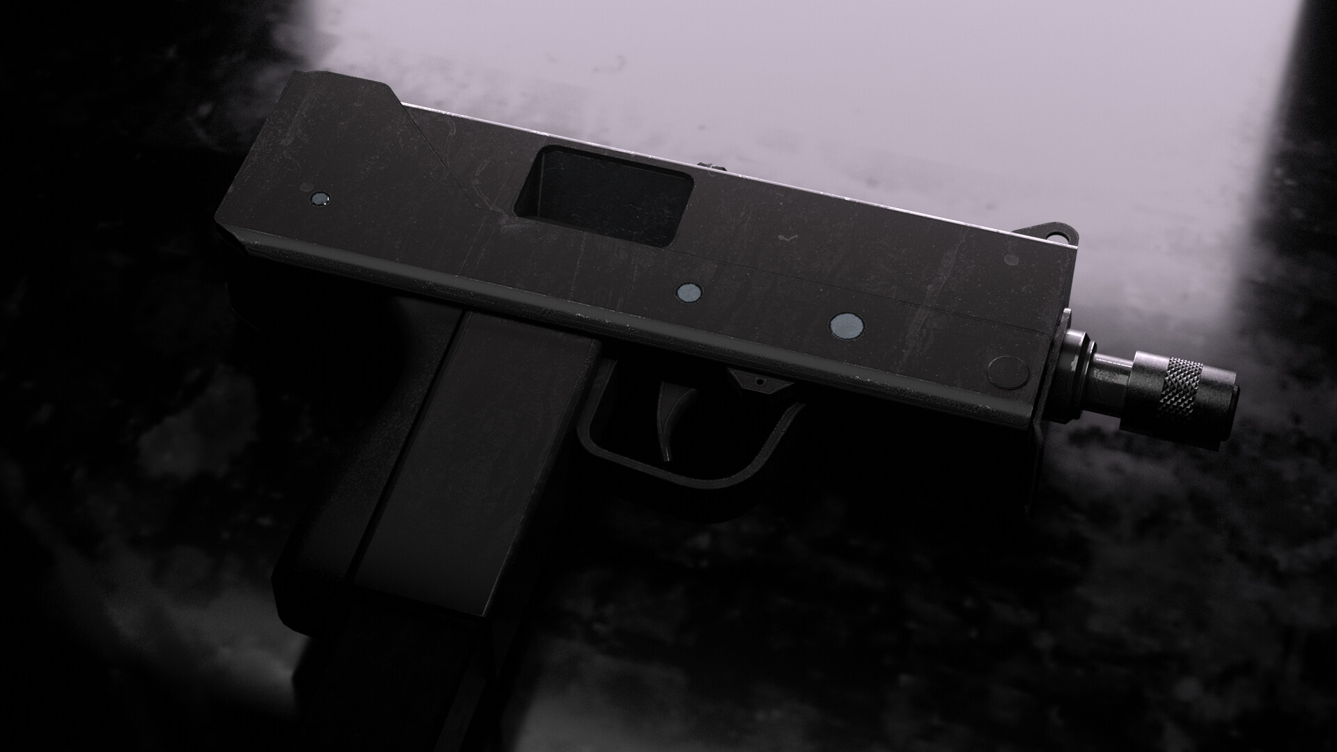 ArtStation - Ingram MAC-10 3D render