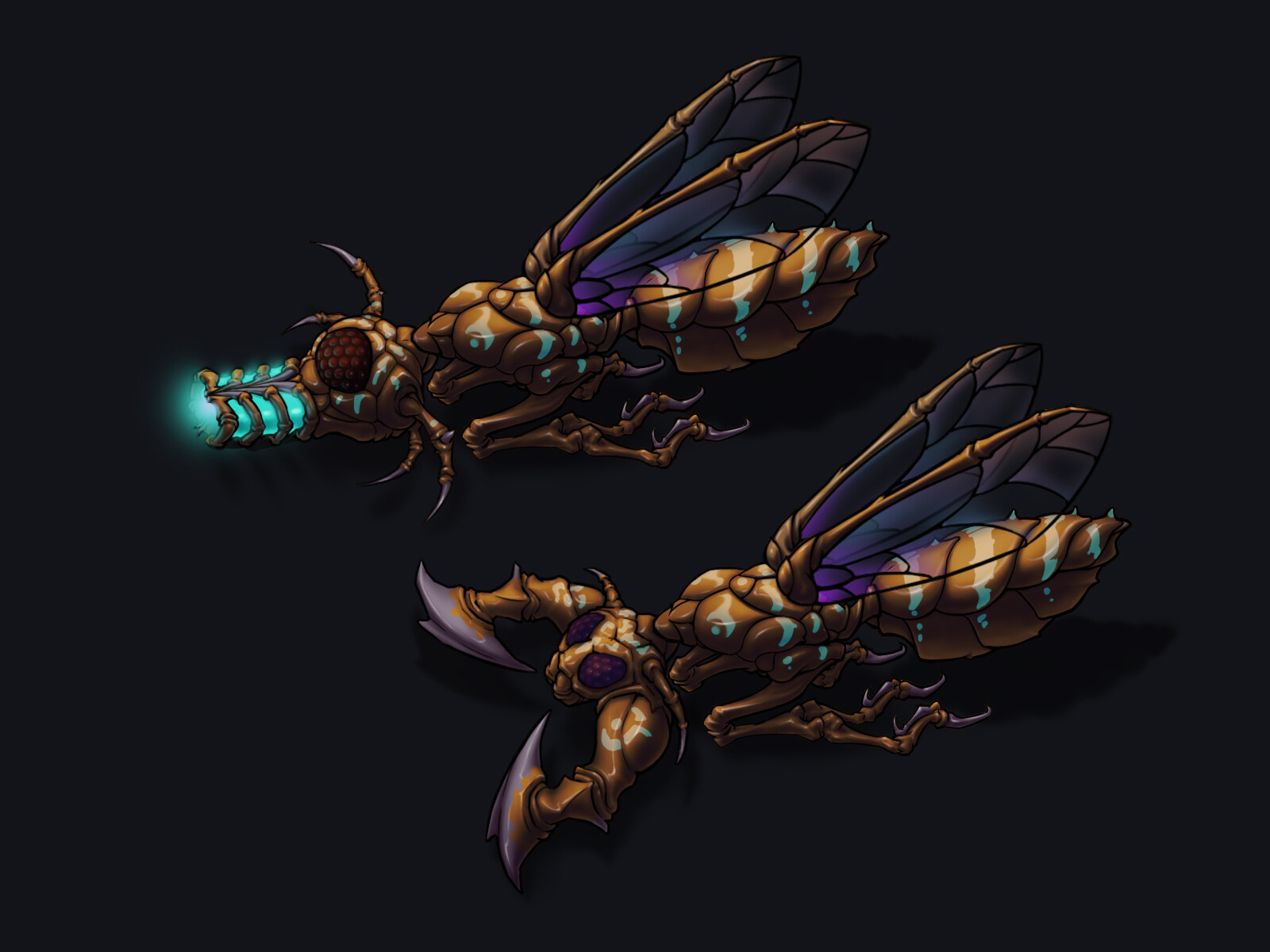 ArtStation - Insects (game enemies)