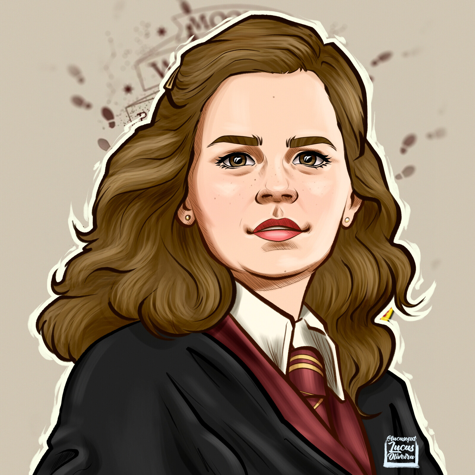 Lucas Oliveira - Harry Potter Cartoon 02 - Hermione Granger