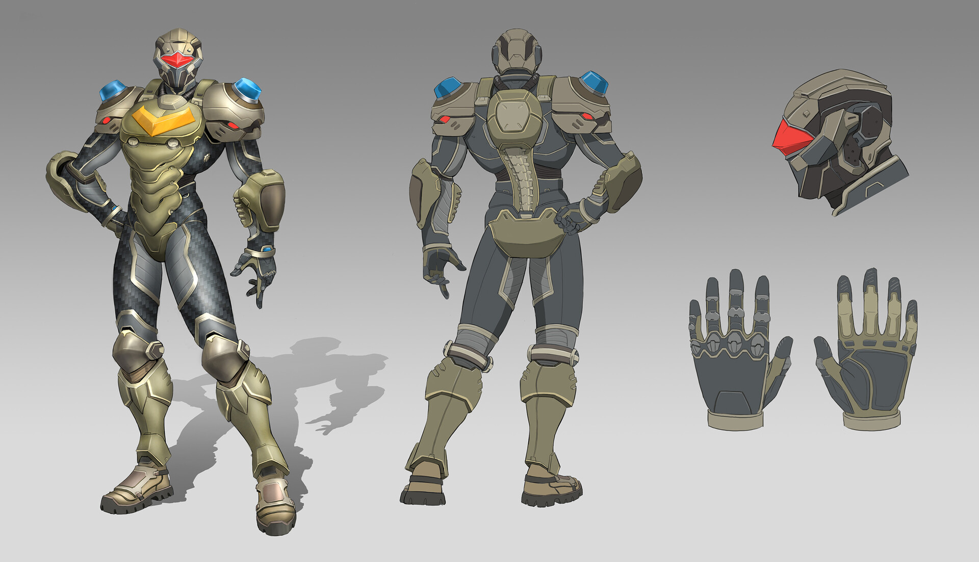 ArtStation - Sci-fi / cyberpunk law enforcer