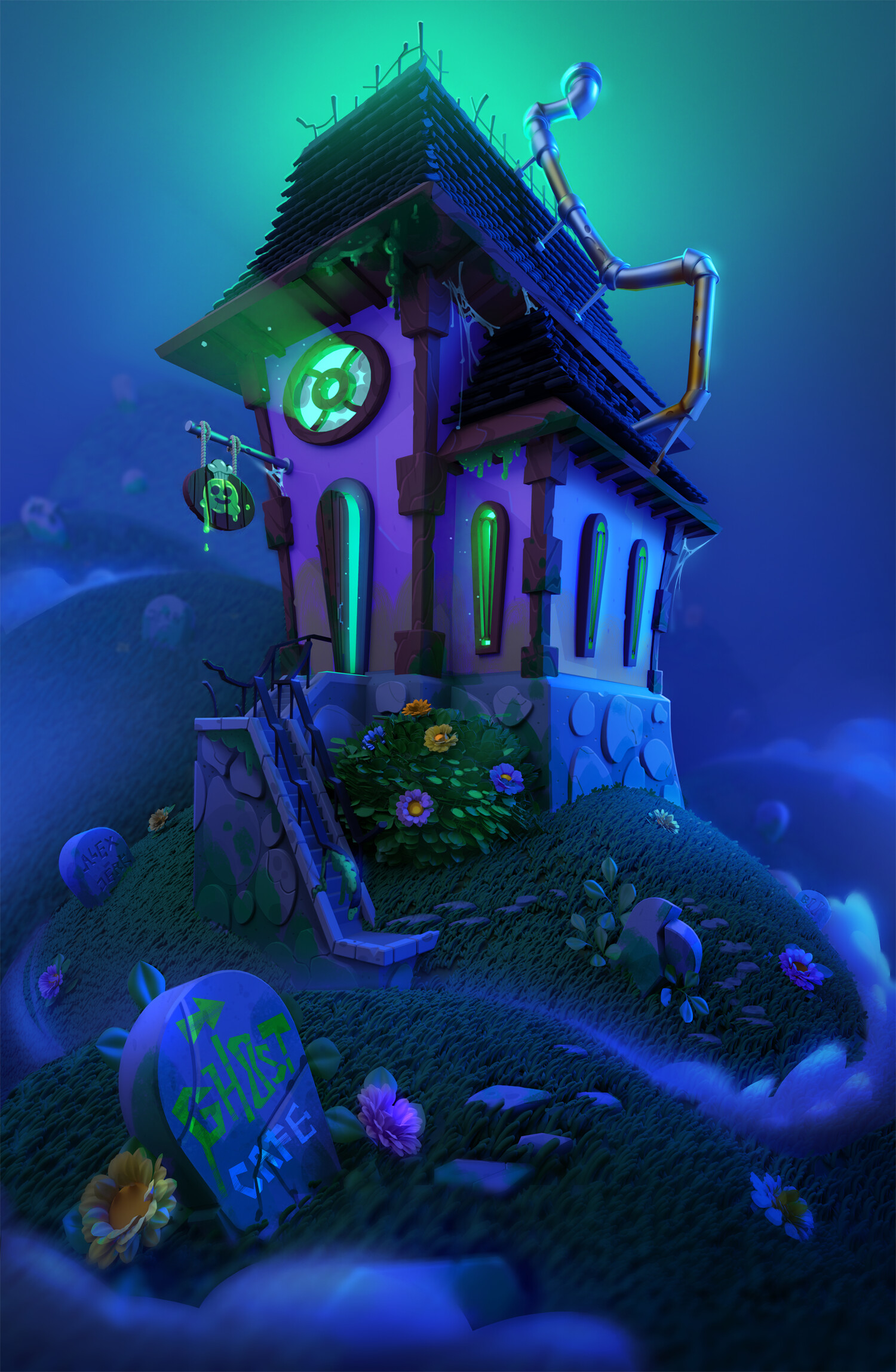 ArtStation - Ghost Cafe