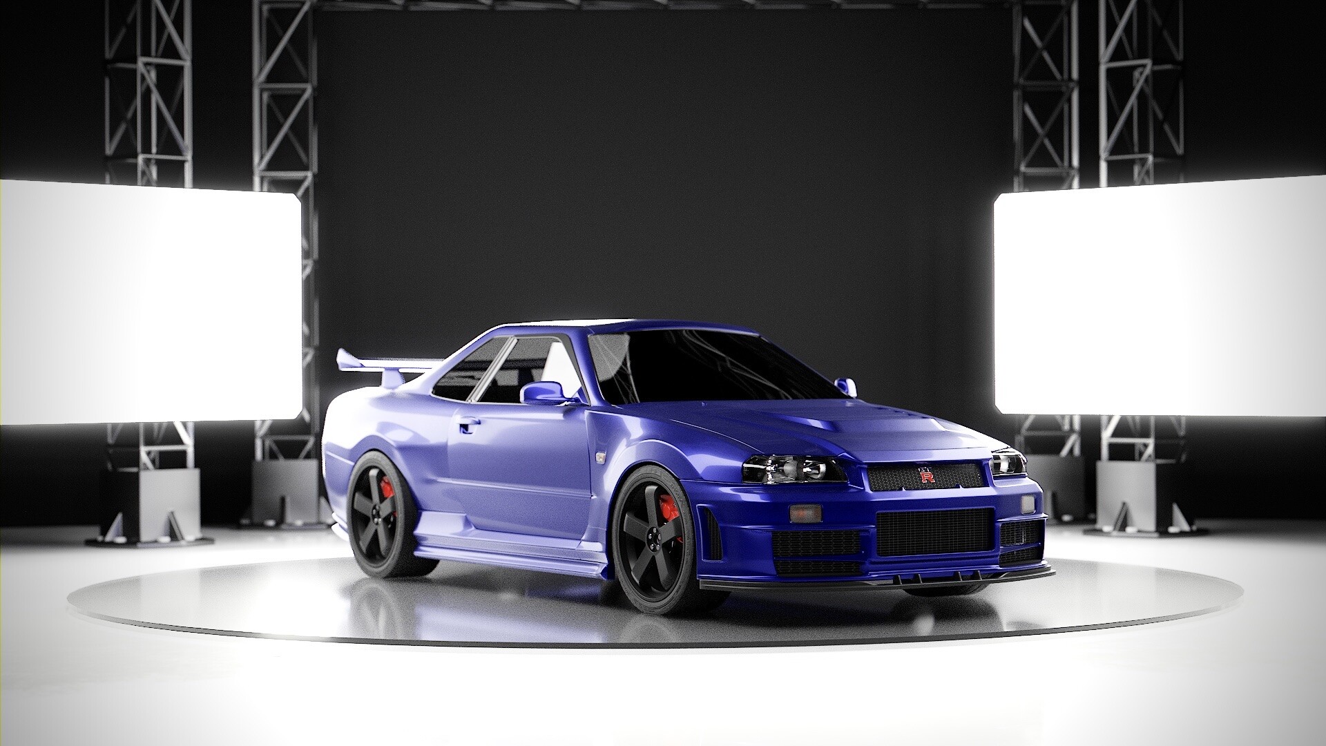 ArtStation - Nissan skyline r34