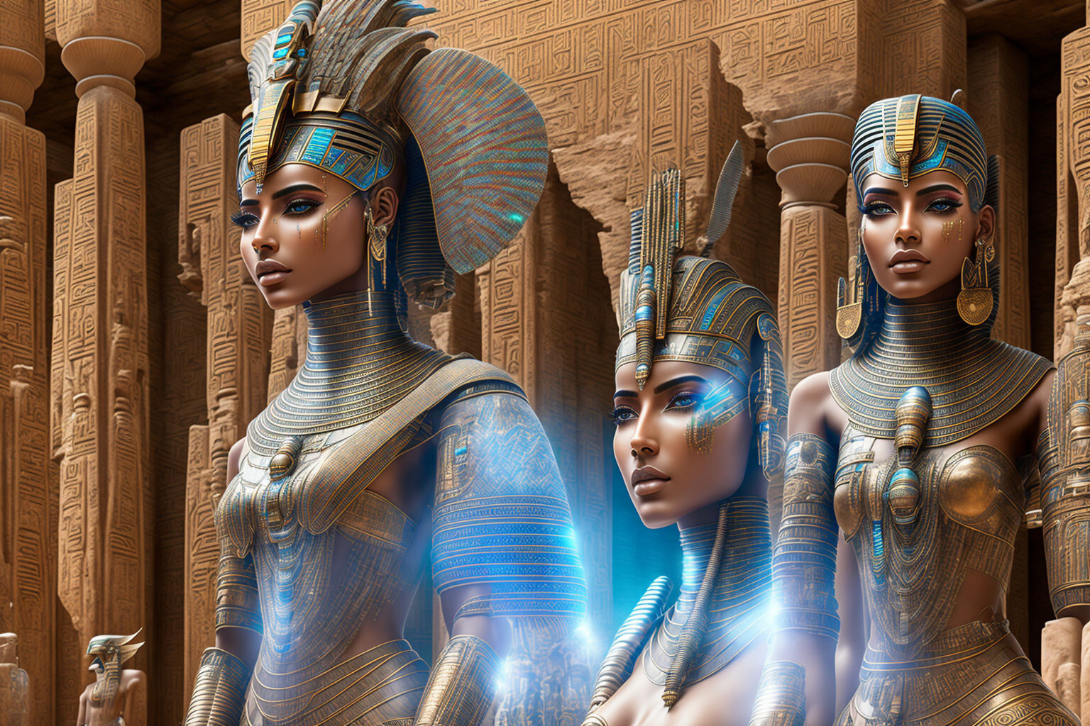 ArtStation - Egyptian Godesses