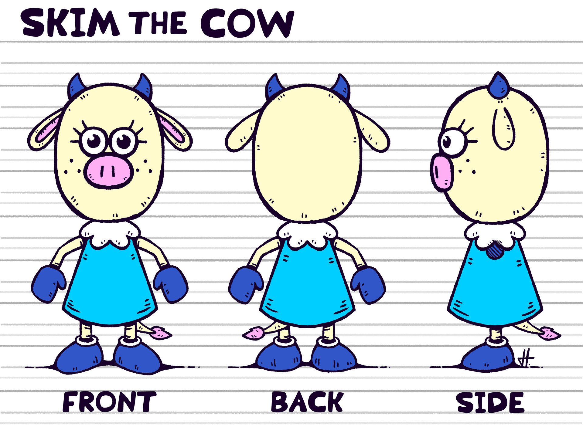 ArtStation - Skim the Cow (Character Sheet)
