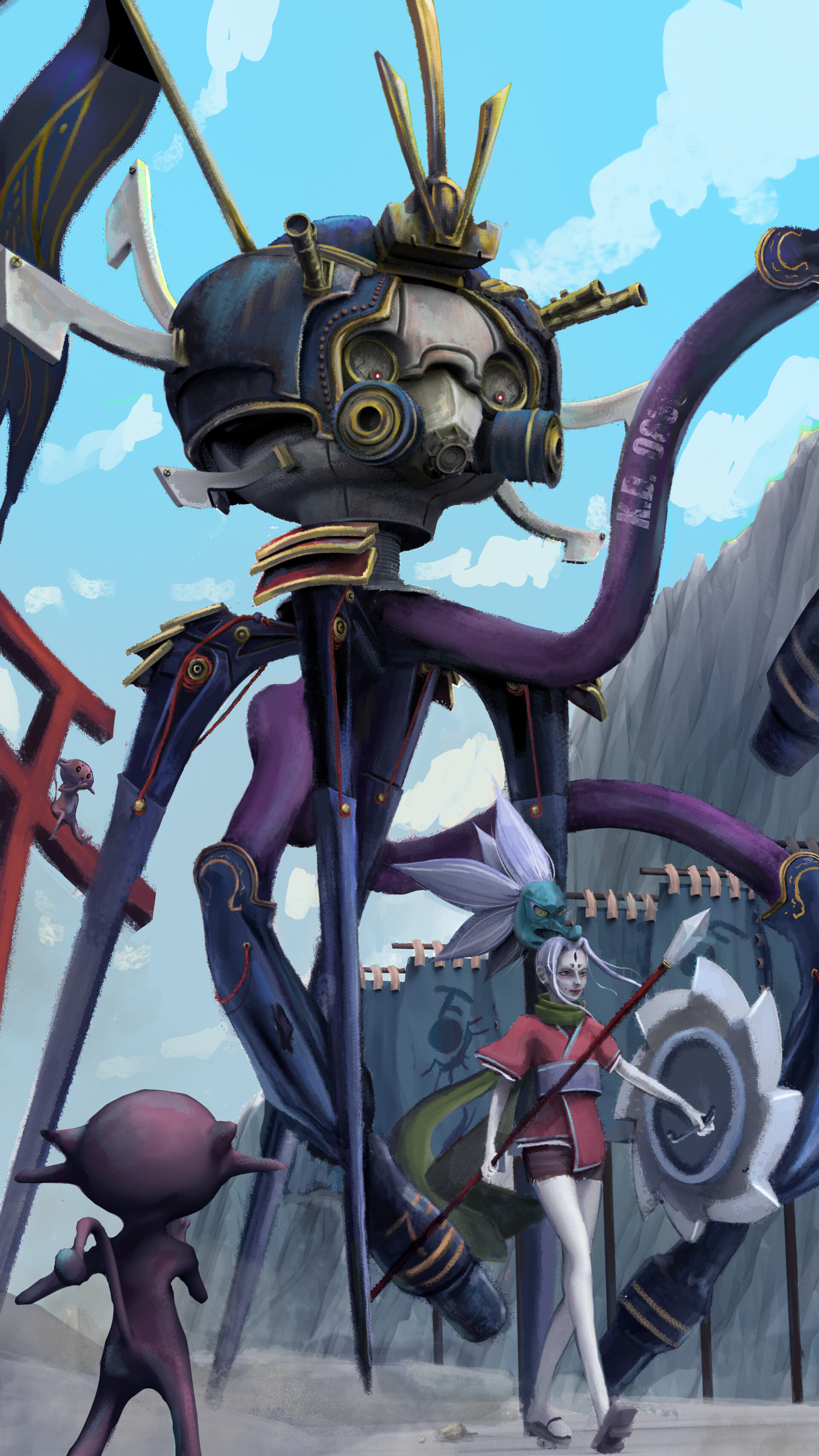 ArtStation - Samurai Robot