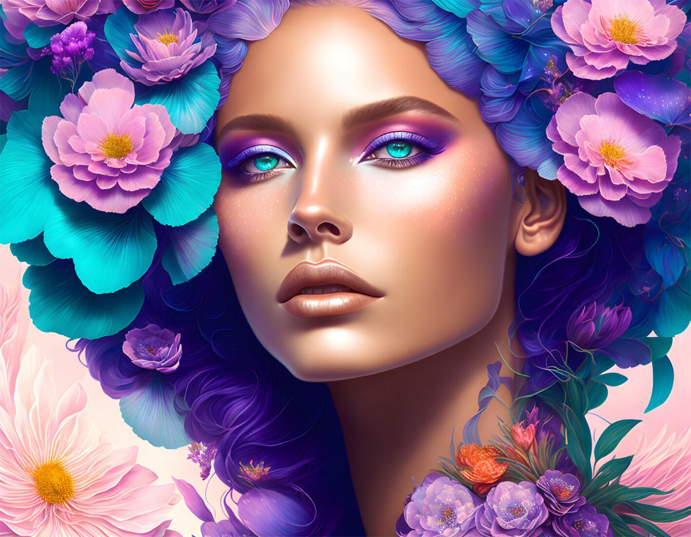 ArtStation - Beauté aux Fleurs