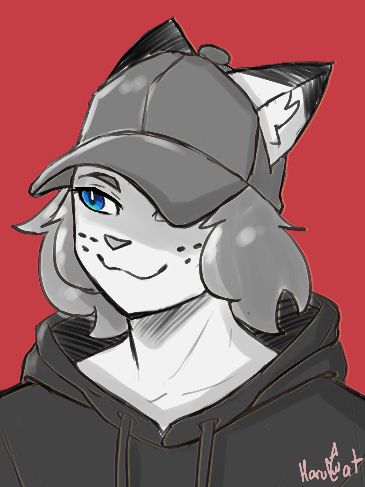 ArtStation - Cat with cap