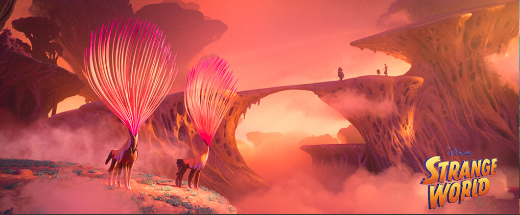 ArtStation - Lung Fangal Cliff / Strange World