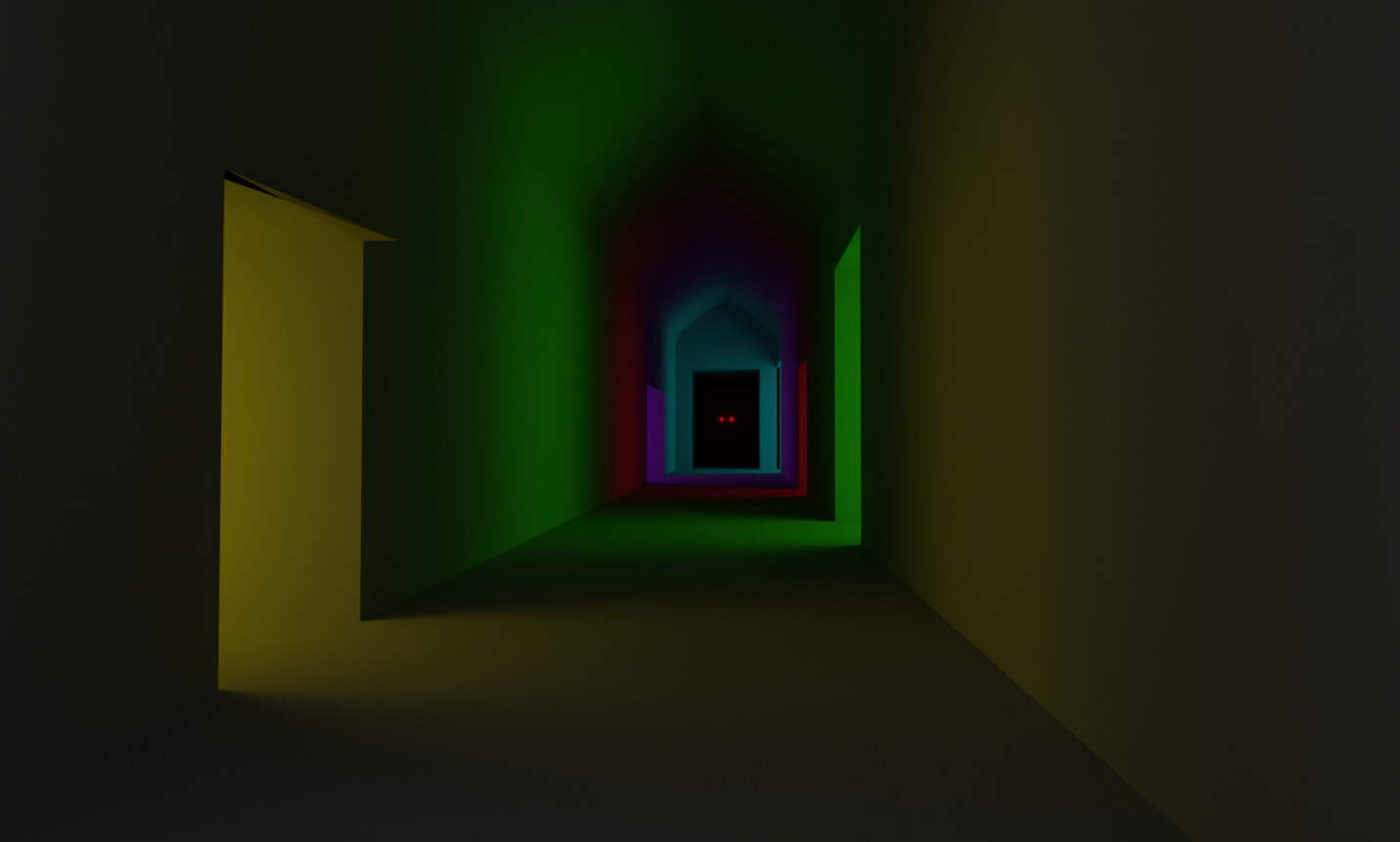 ArtStation - colored corridor...?