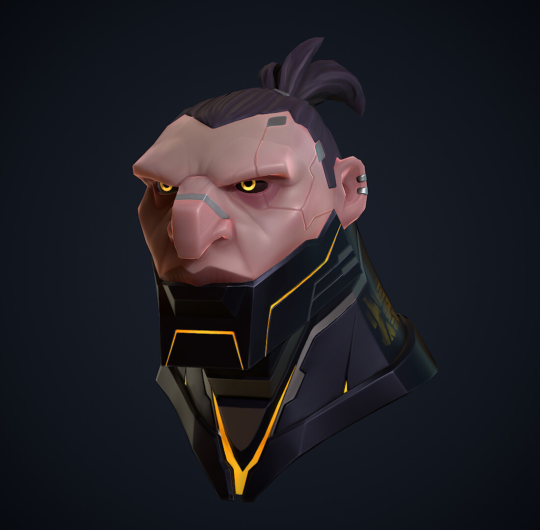 ArtStation - Cyber Head / BLACK FIRE