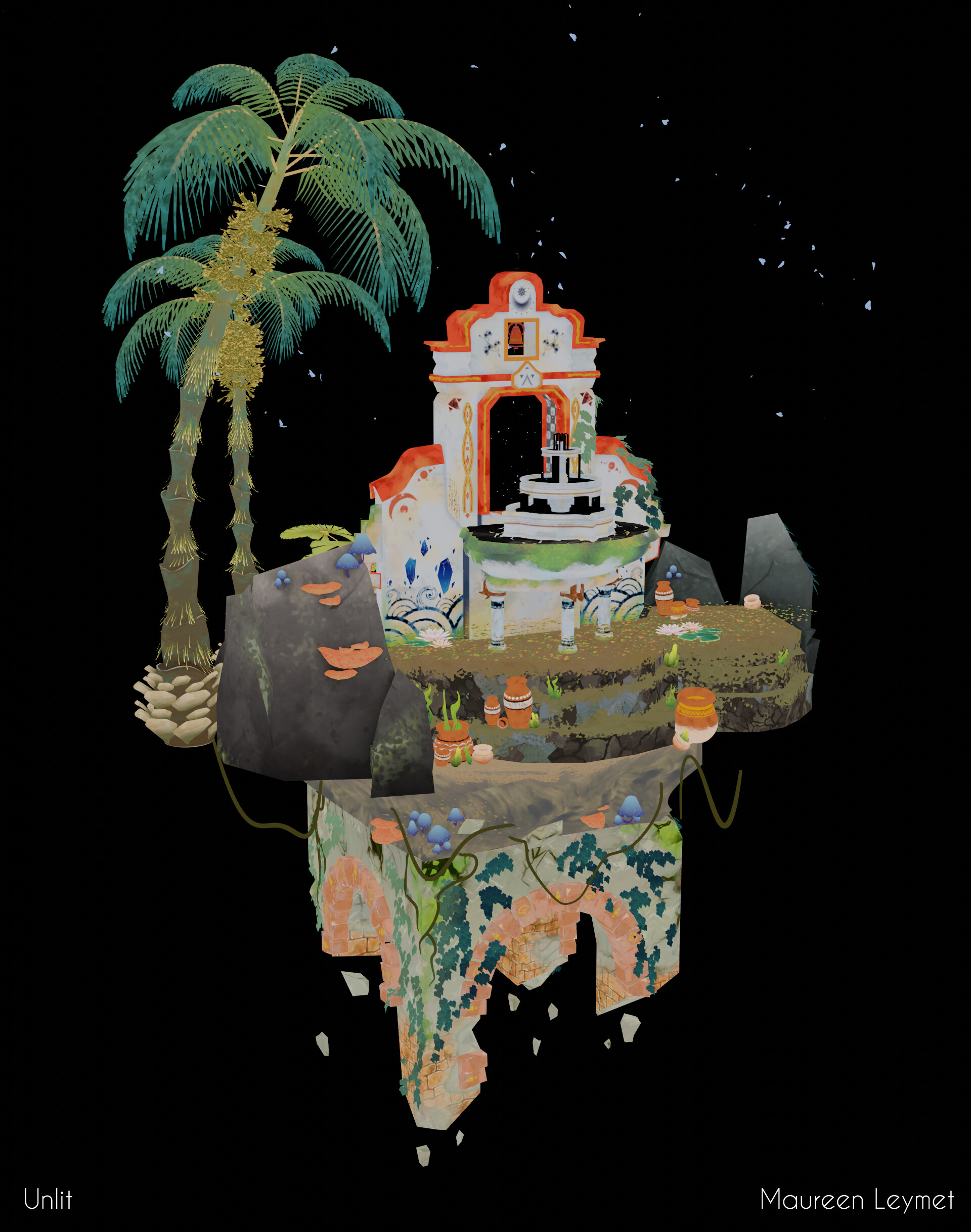 Maureen Leymet - Temple lost on a Island