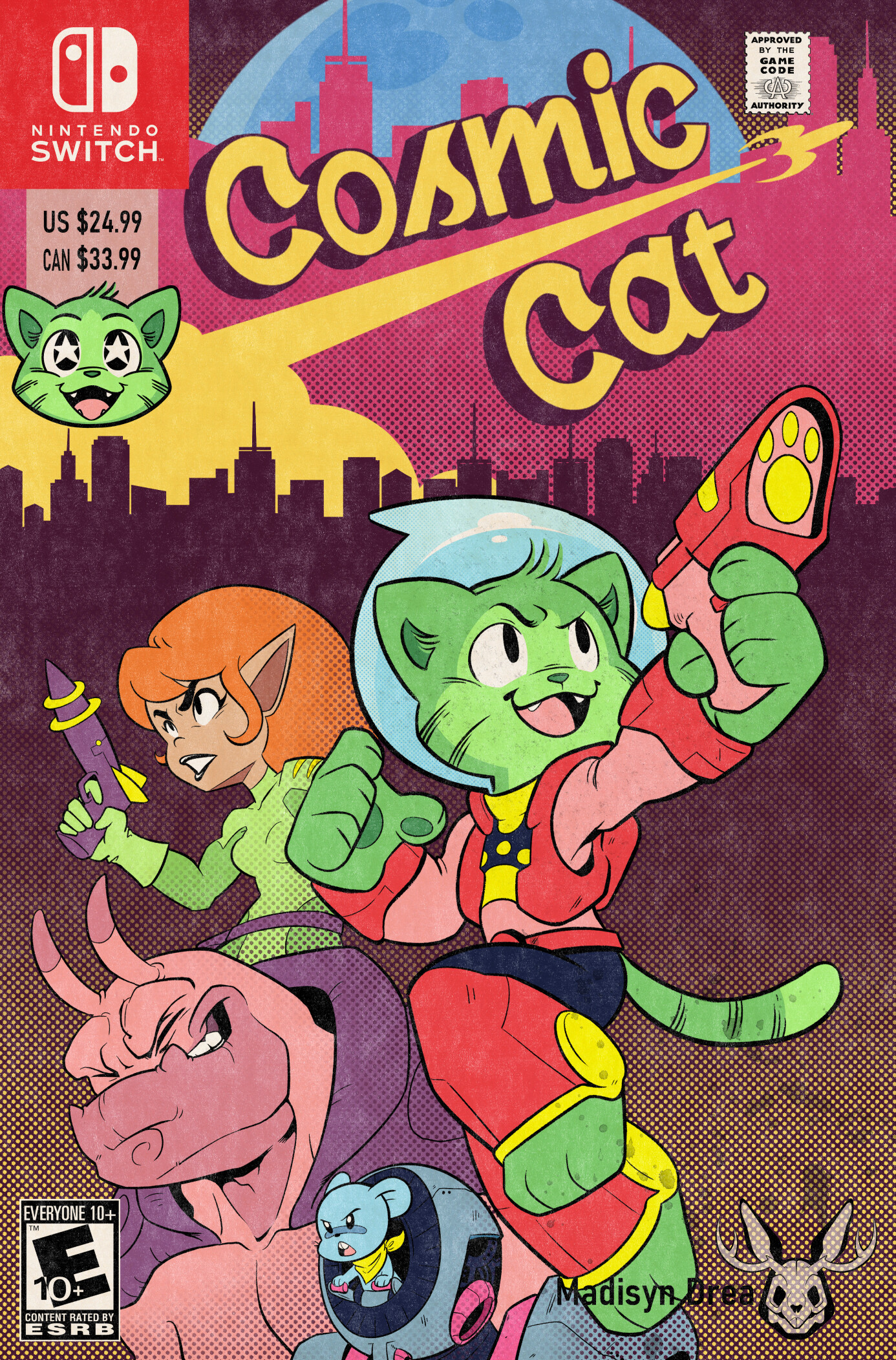ArtStation - Cosmic Cat Game Cover