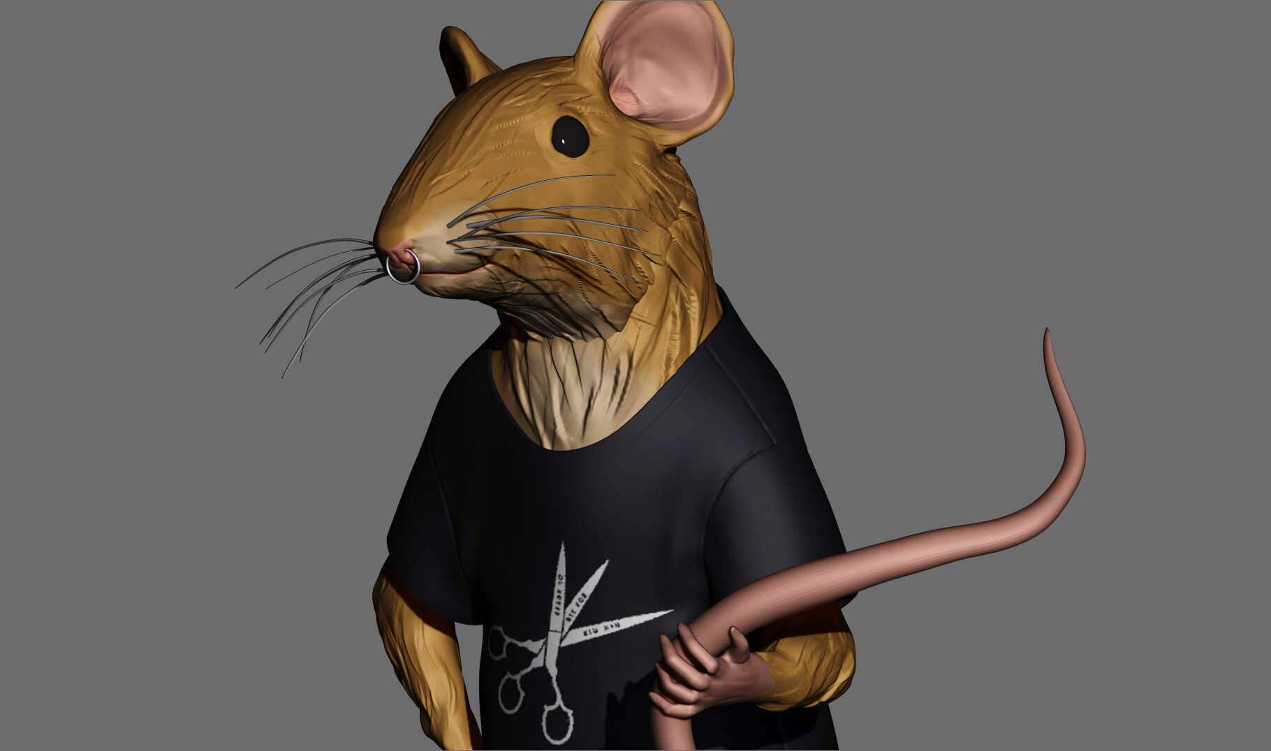 ArtStation - Stylized Mouse character aka DJ Myshka