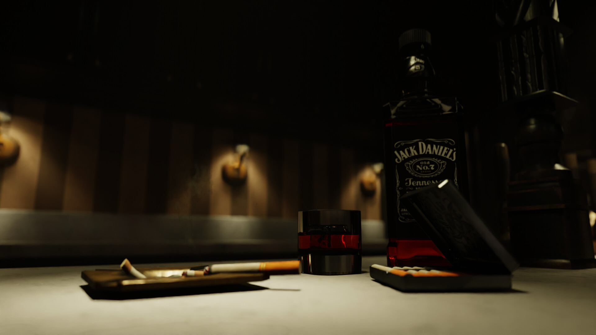 ArtStation - Bar Counter Scene