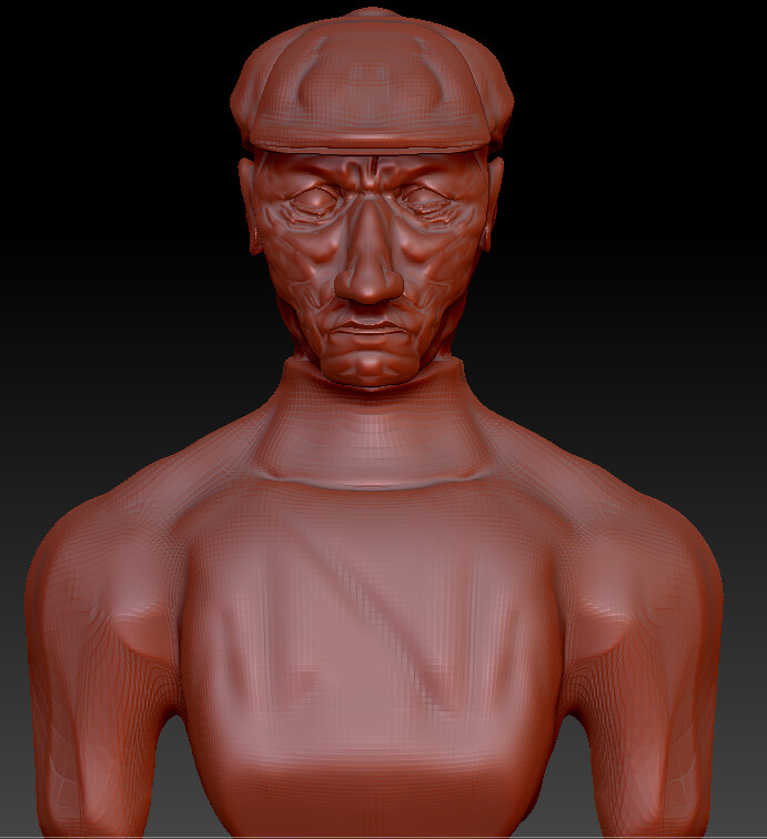 ArtStation - Old Man Sculpt: Wrinkles Practice